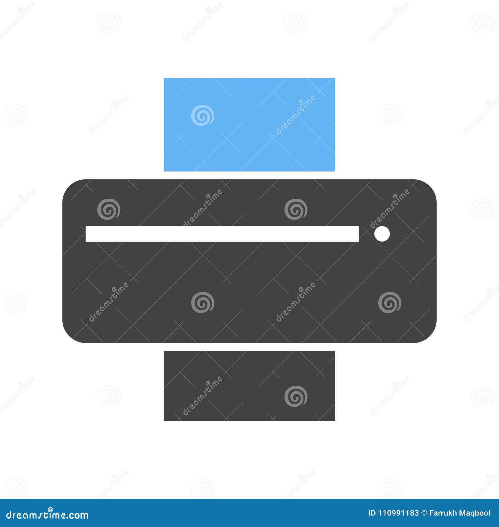 Printer I Icon stock vector. Illustration of printers - 110991183