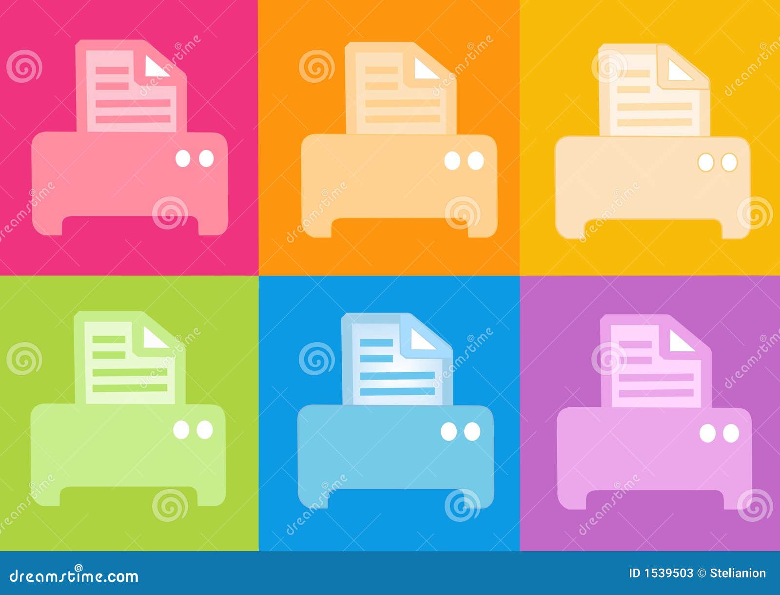 Printer Icon, Technology Icon With Settings Sign. Printer Icon And ...