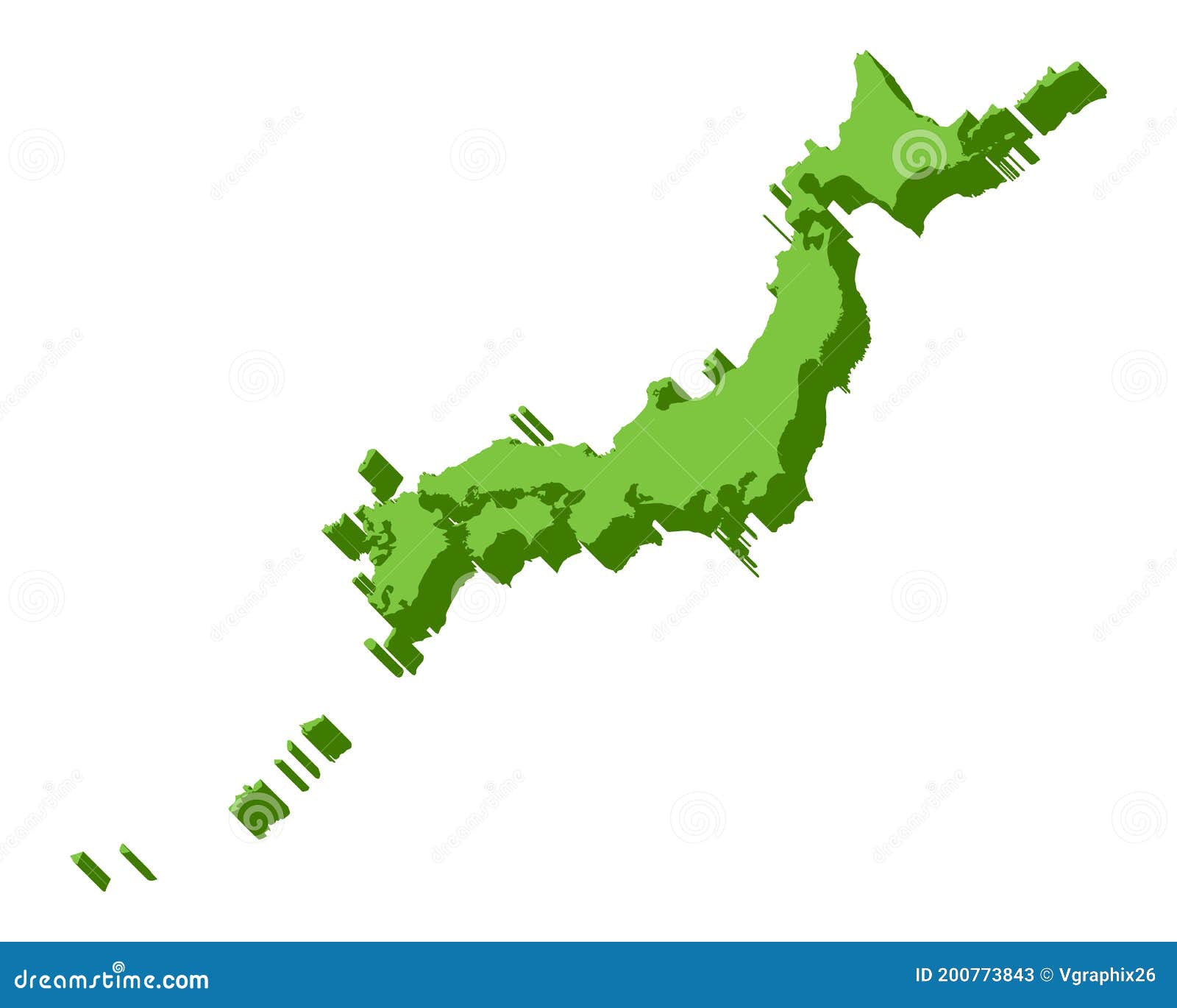 Kinki Map. Map Of Japan Prefecture. Black Color Vector Illustration ...