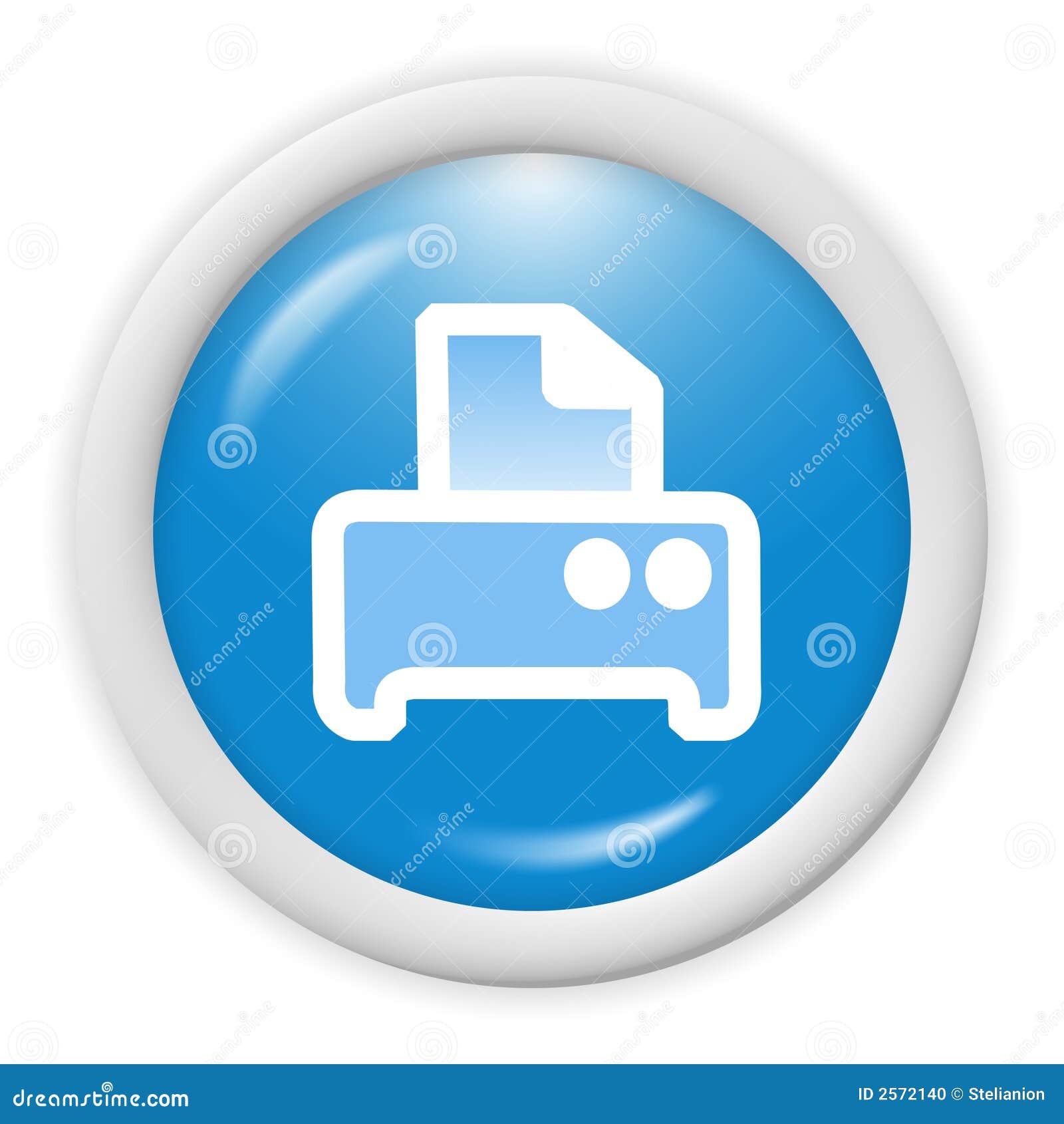Printer Icon Vector Ink Printout Outline Pictogram | CartoonDealer.com ...