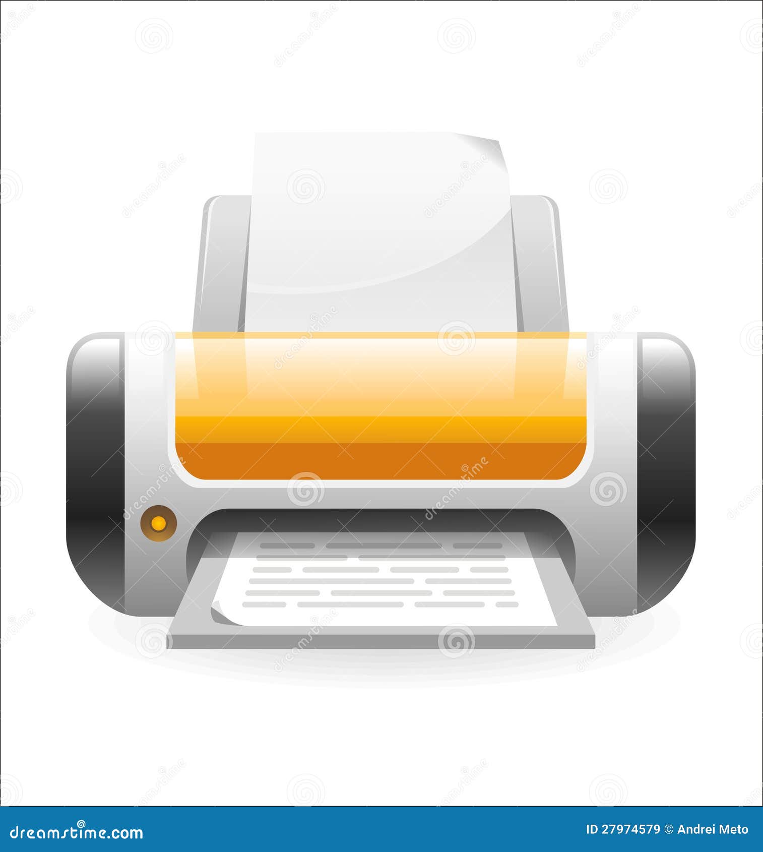 Printer icon stock vector. Illustration of printers, shiny - 27974579
