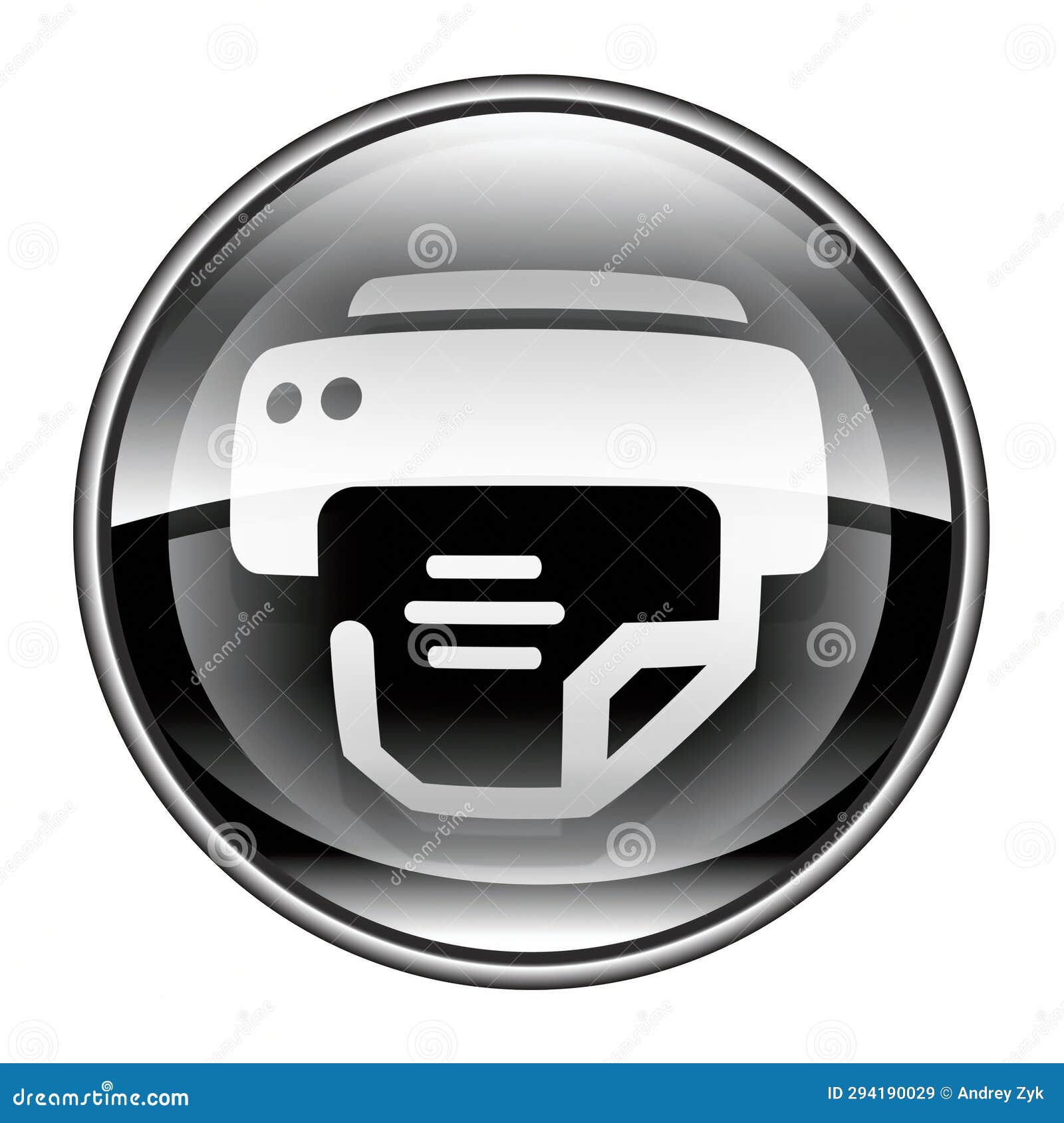 Printer icon black stock illustration. Illustration of printer - 294190029