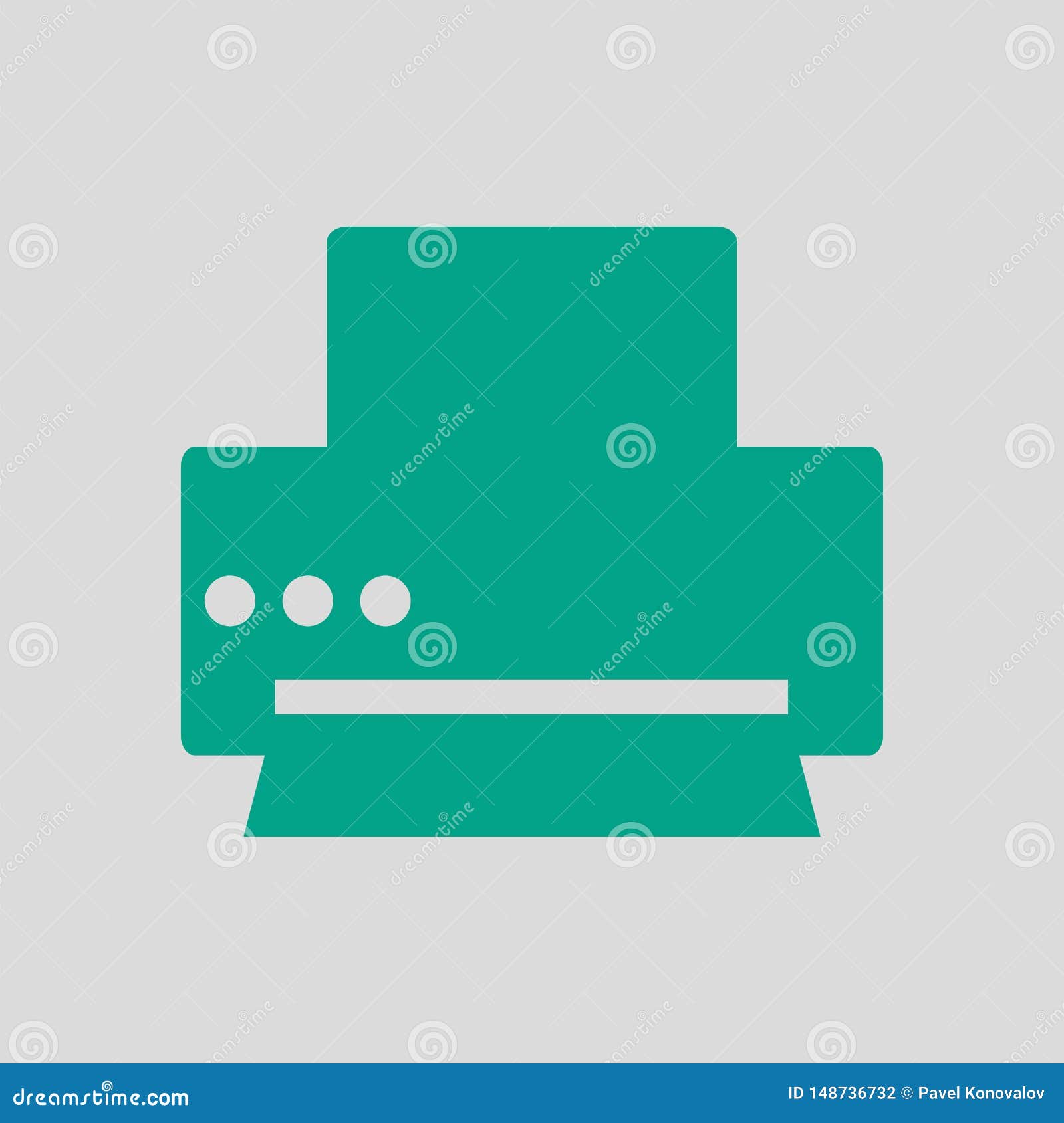 Printer Icon stock vector. Illustration of simple, vector - 148736732