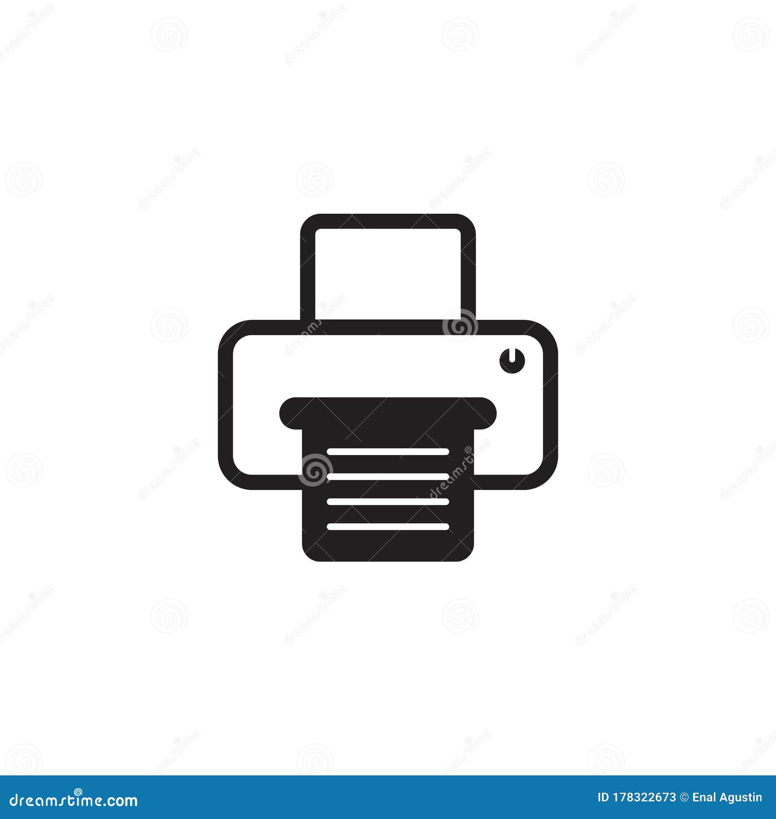 Printer Icon Logo Design Template Stock Vector - Illustration of ...
