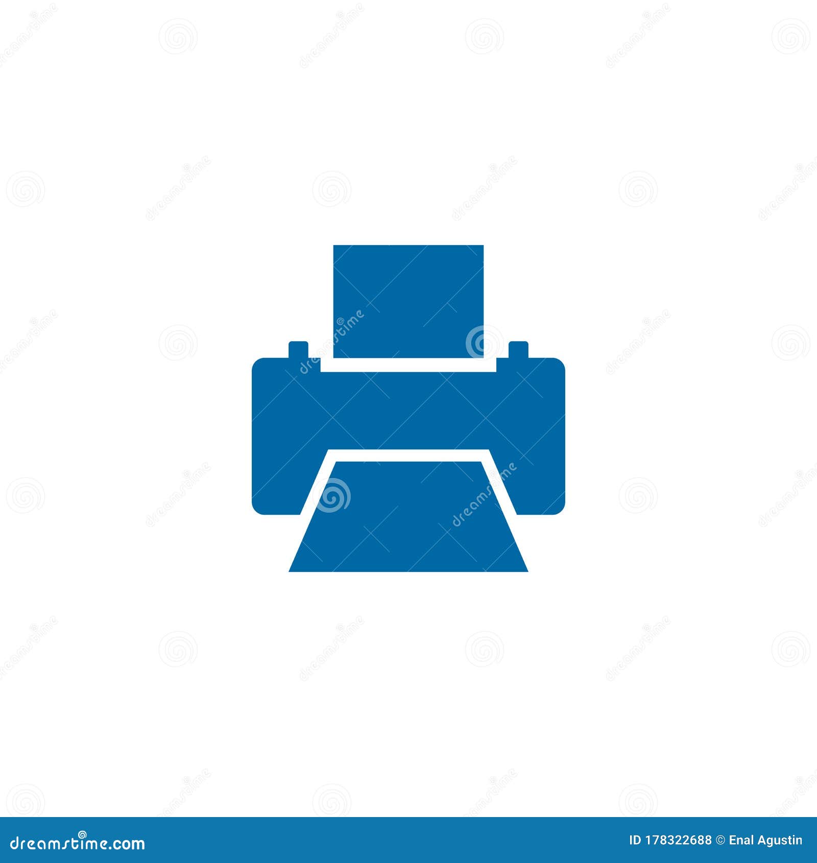 Printer Icon Logo Design Template Stock Vector - Illustration of ...