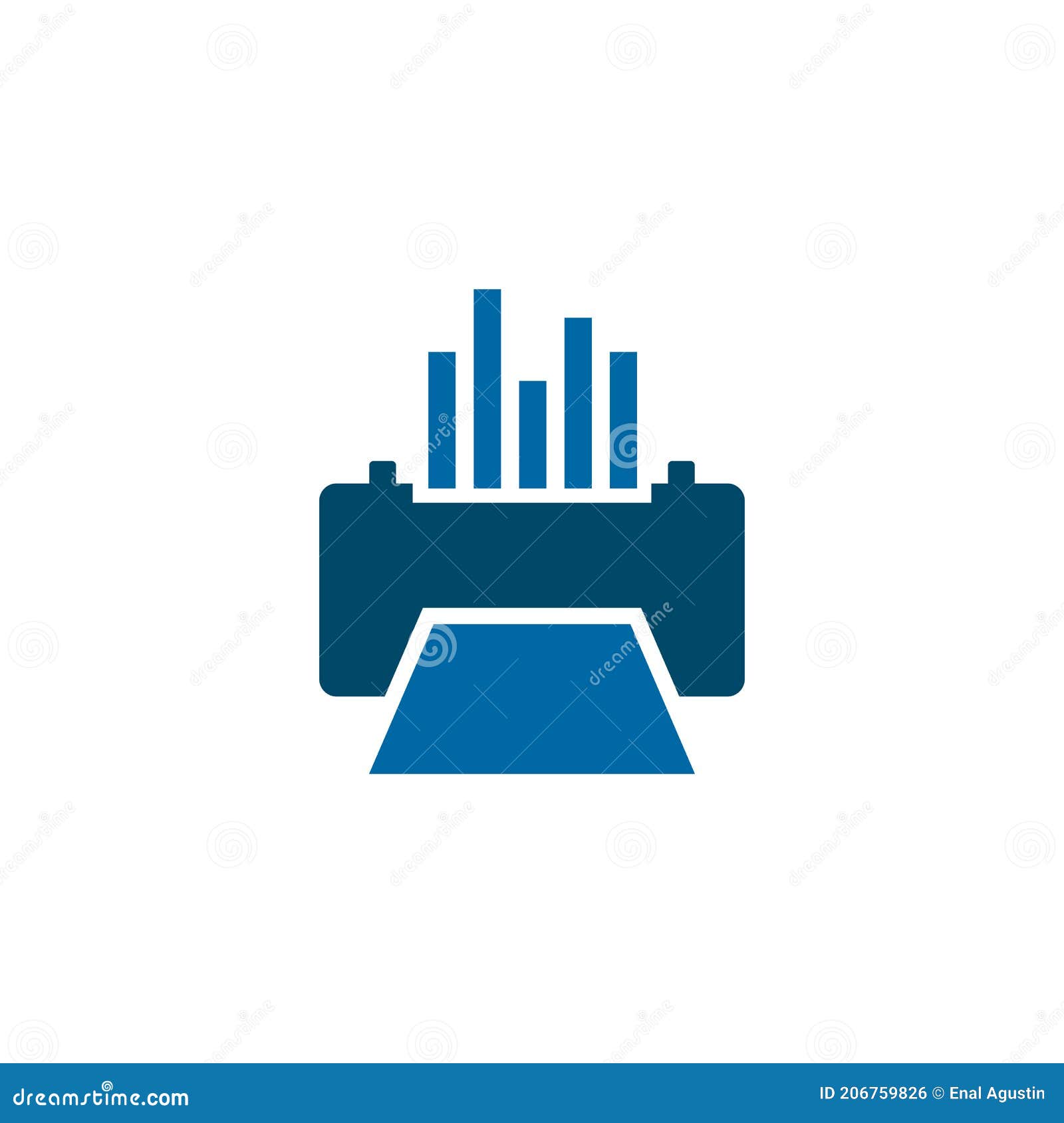 Printer Icon Logo Design Template Stock Vector - Illustration of ...