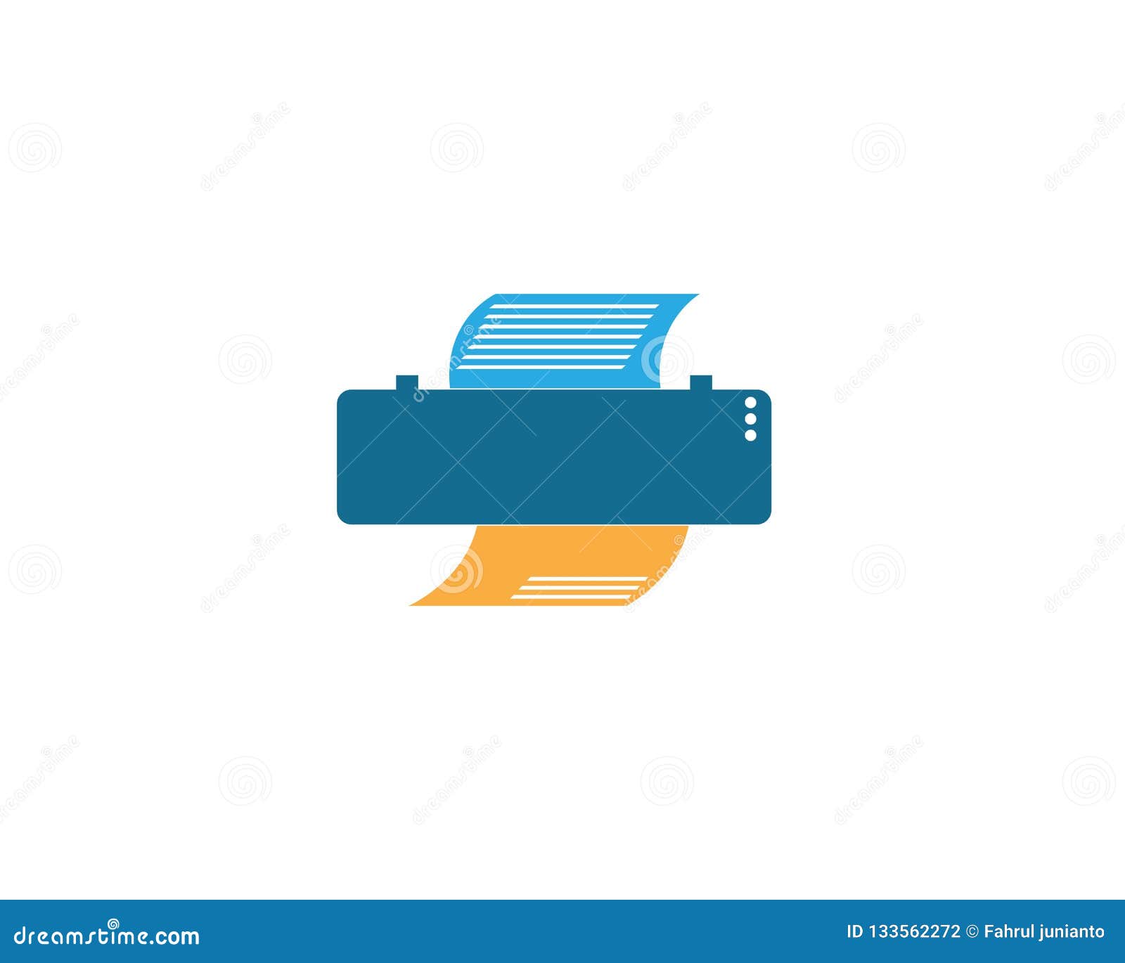 Printer icon logo template stock vector. Illustration of black - 133562272