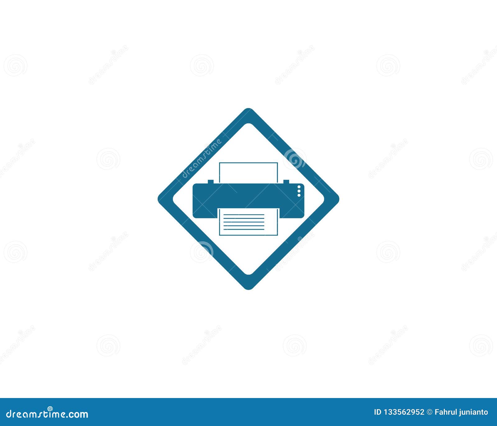 Printer icon logo template stock vector. Illustration of monitor ...