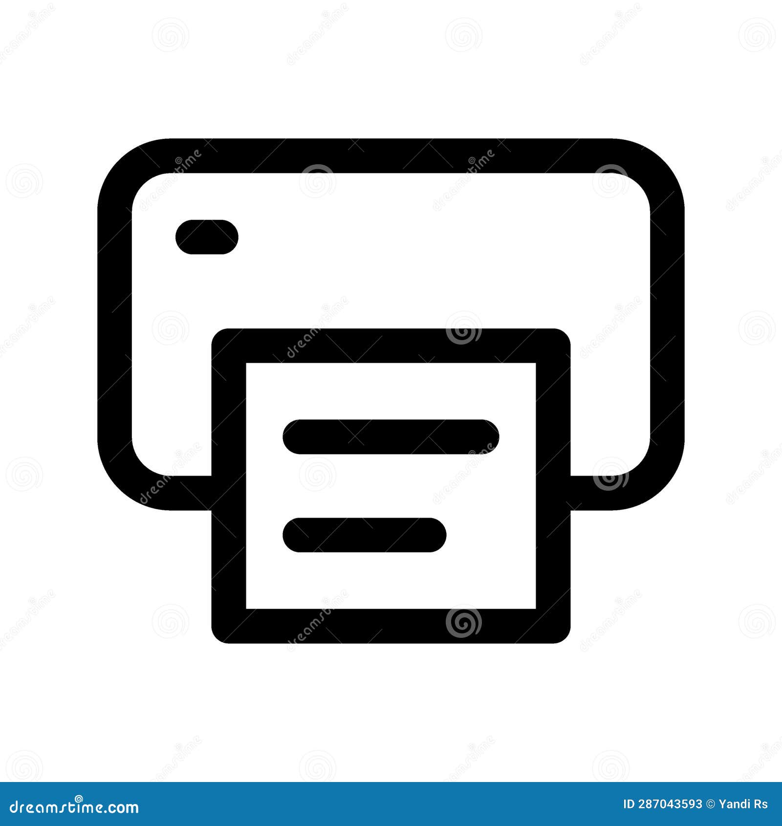 Printer Icon Vector Symbol Design Illustration Stock Vector ...