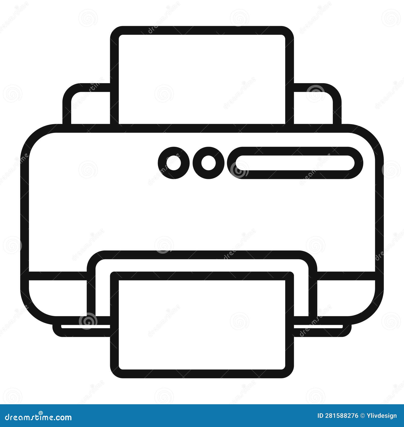 Printer Icon Outline Vector. Ui Interface Stock Vector - Illustration ...
