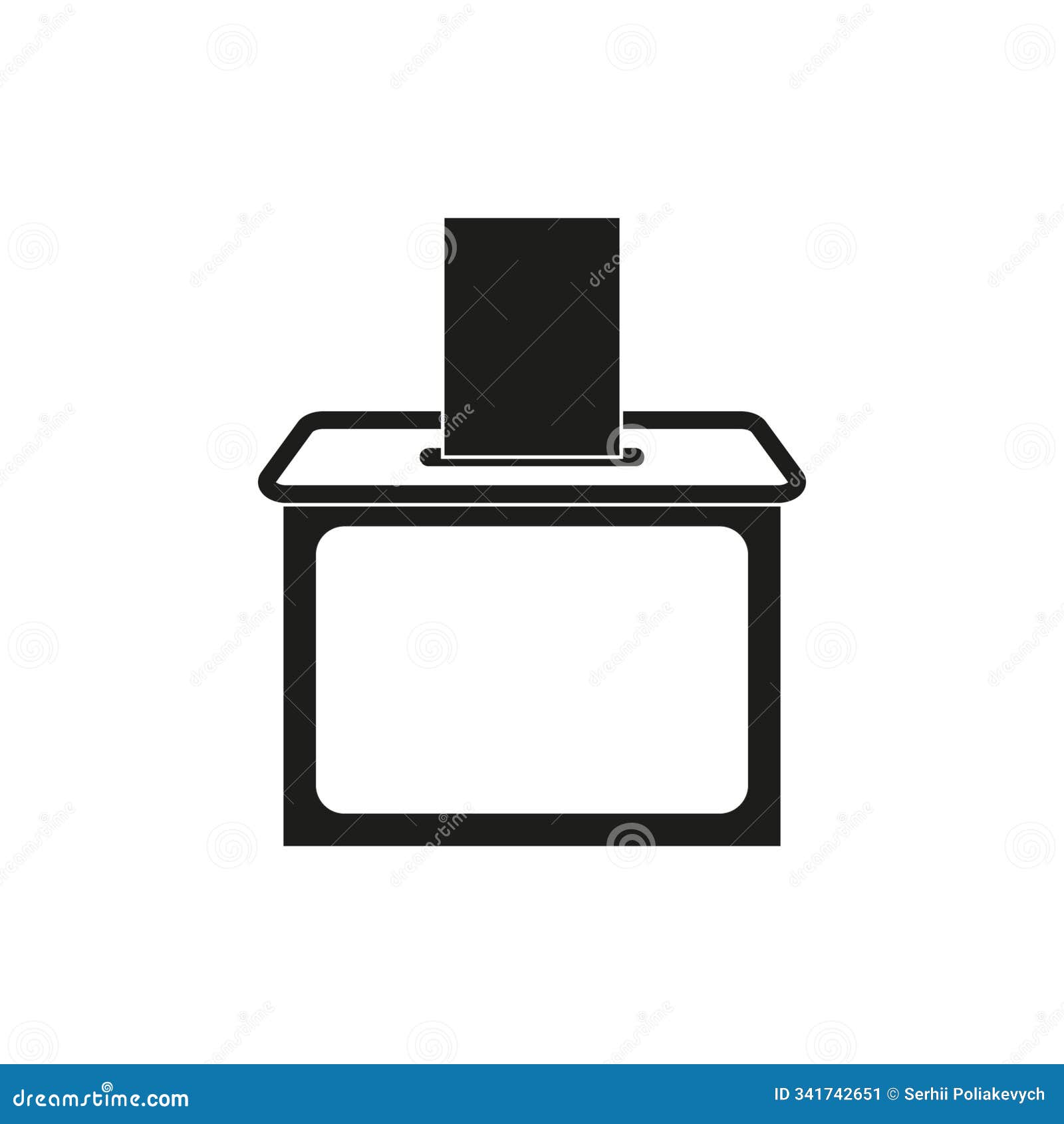 Printer Icon. Paper in Tray Symbol. Black Printer Shape. Vector ...