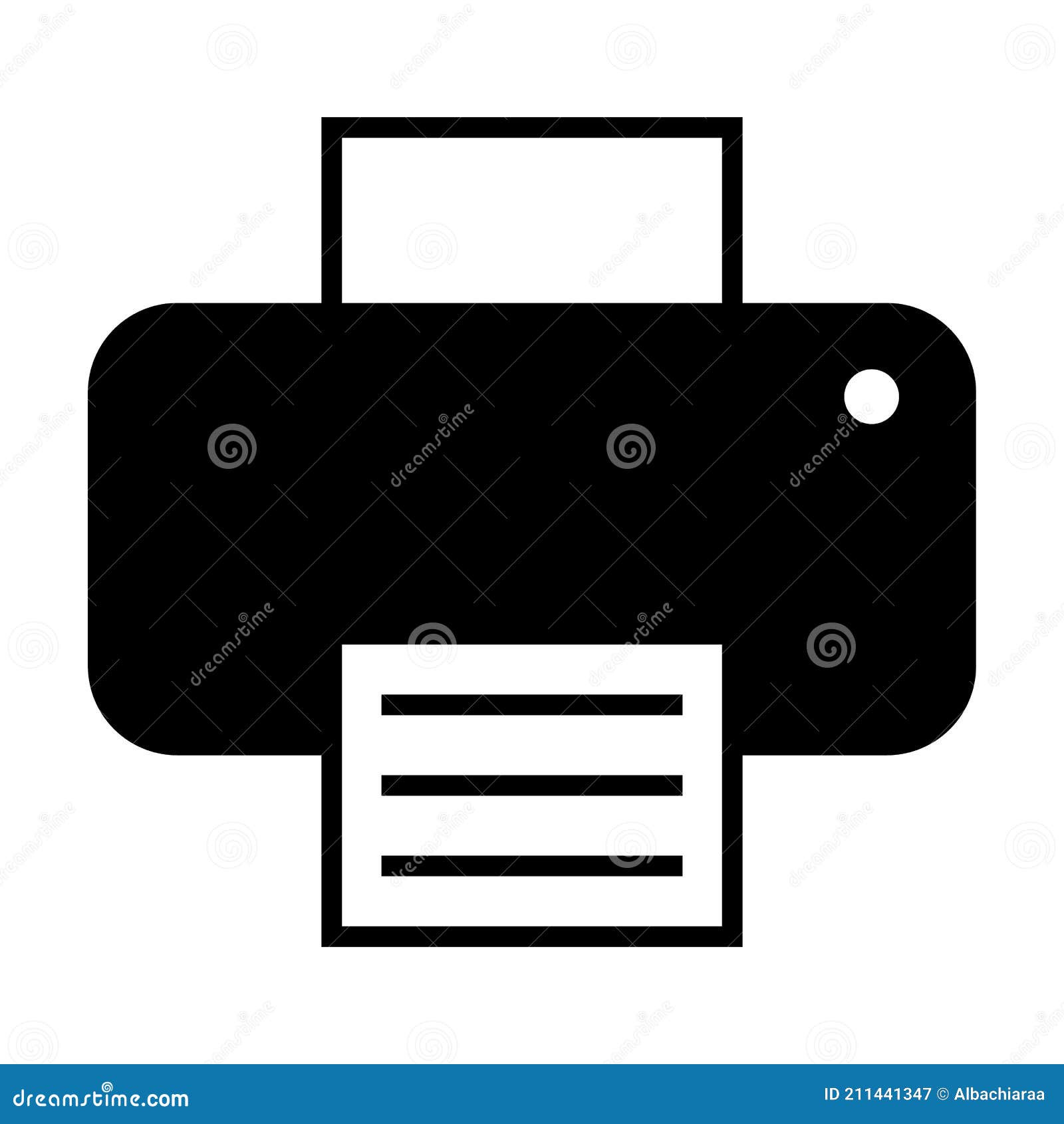 Printer Icon Pictogram. Vector Illustration. Stock Vector ...