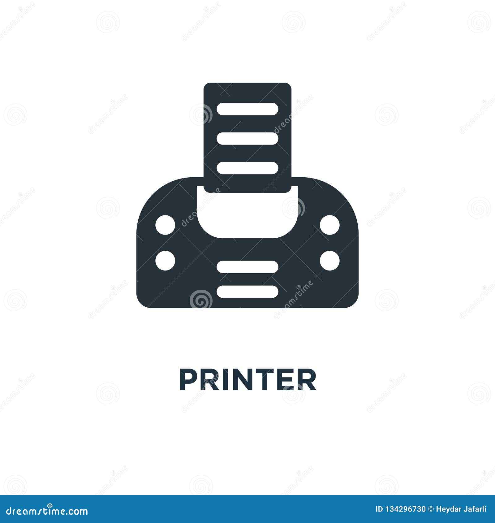 Printer Icon. Print Concept Symbol Design, Print Paper or Docume Stock ...