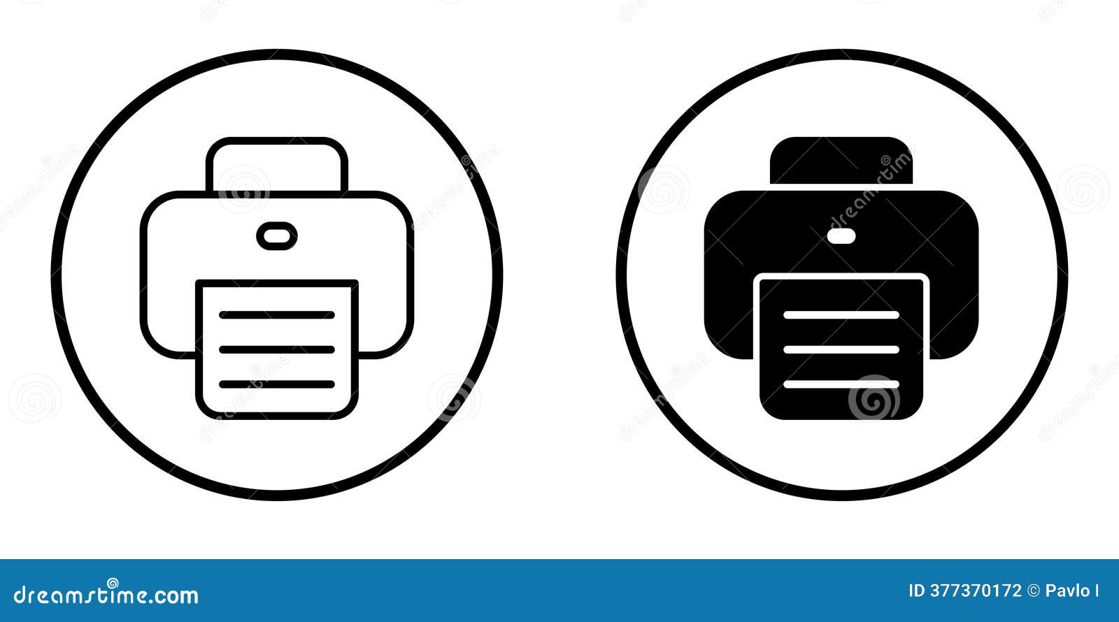 Printer Icon. Print Concept Symbol Design, Print Paper Or Docume Vector ...