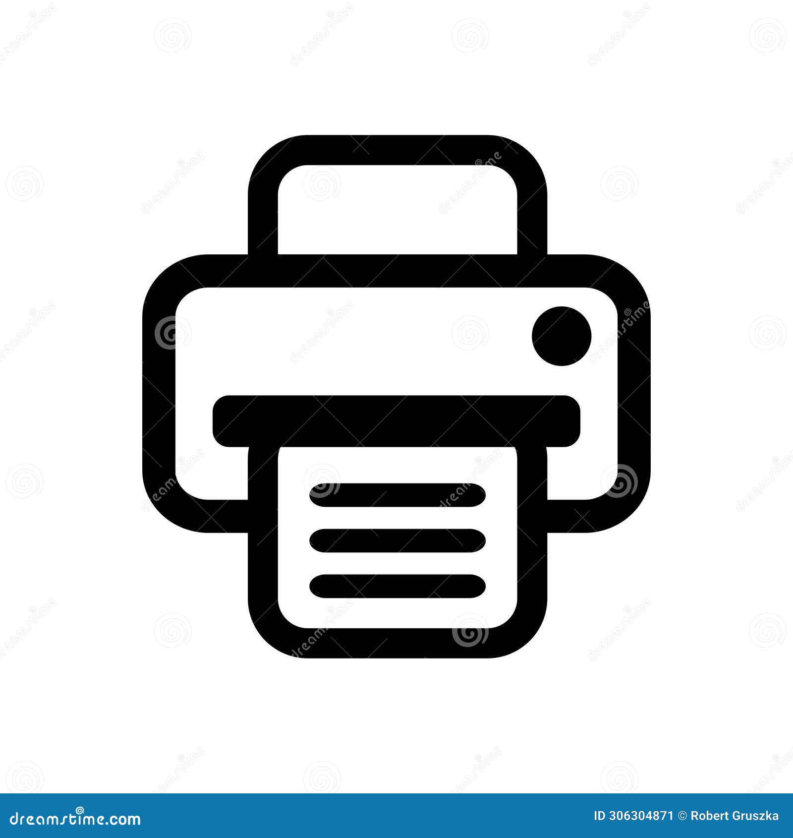Printer icon stock vector. Illustration of sign, copier - 306304871