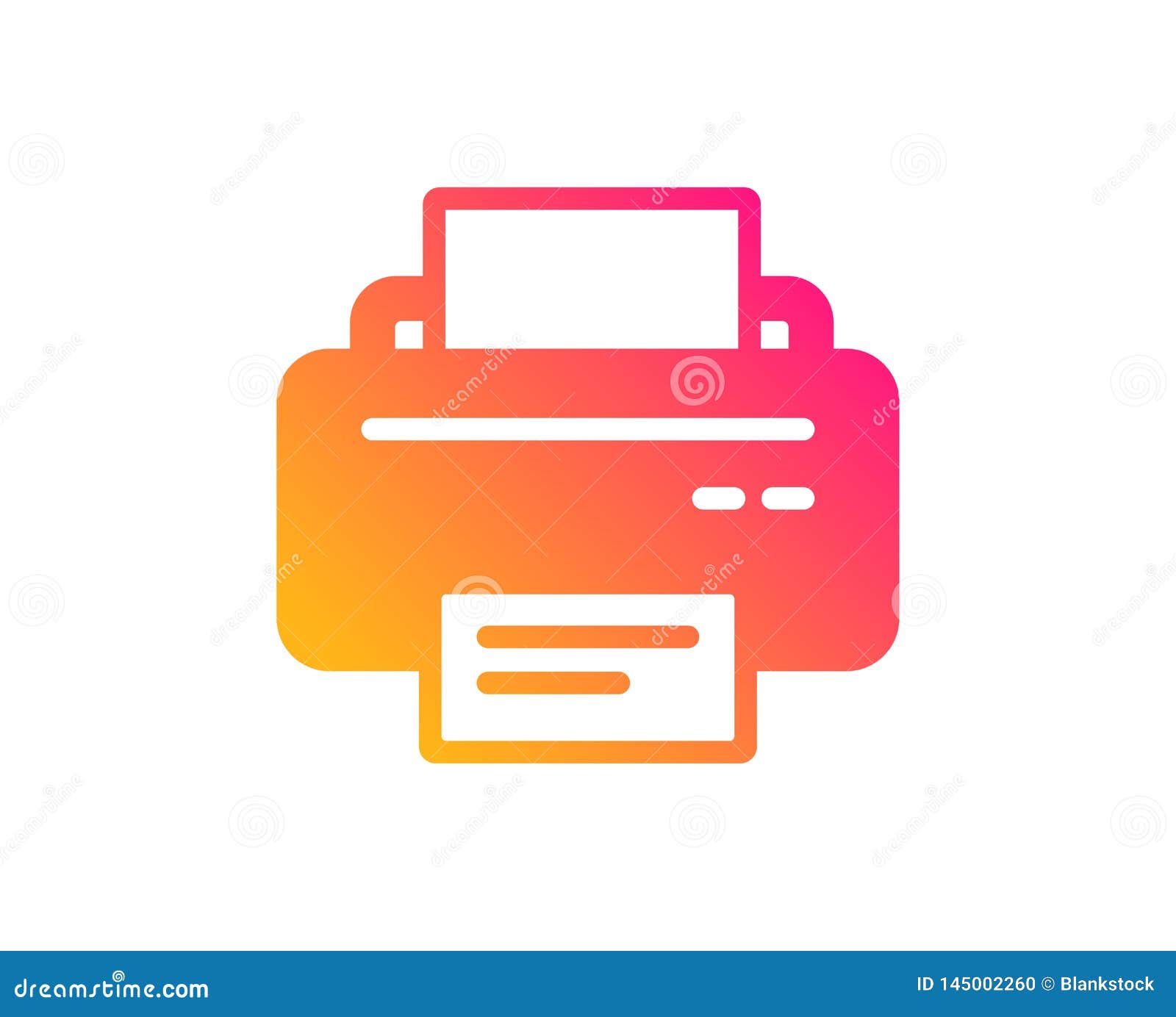 Printer Icon. Printout Device Sign. Vector Stock Vector - Illustration ...