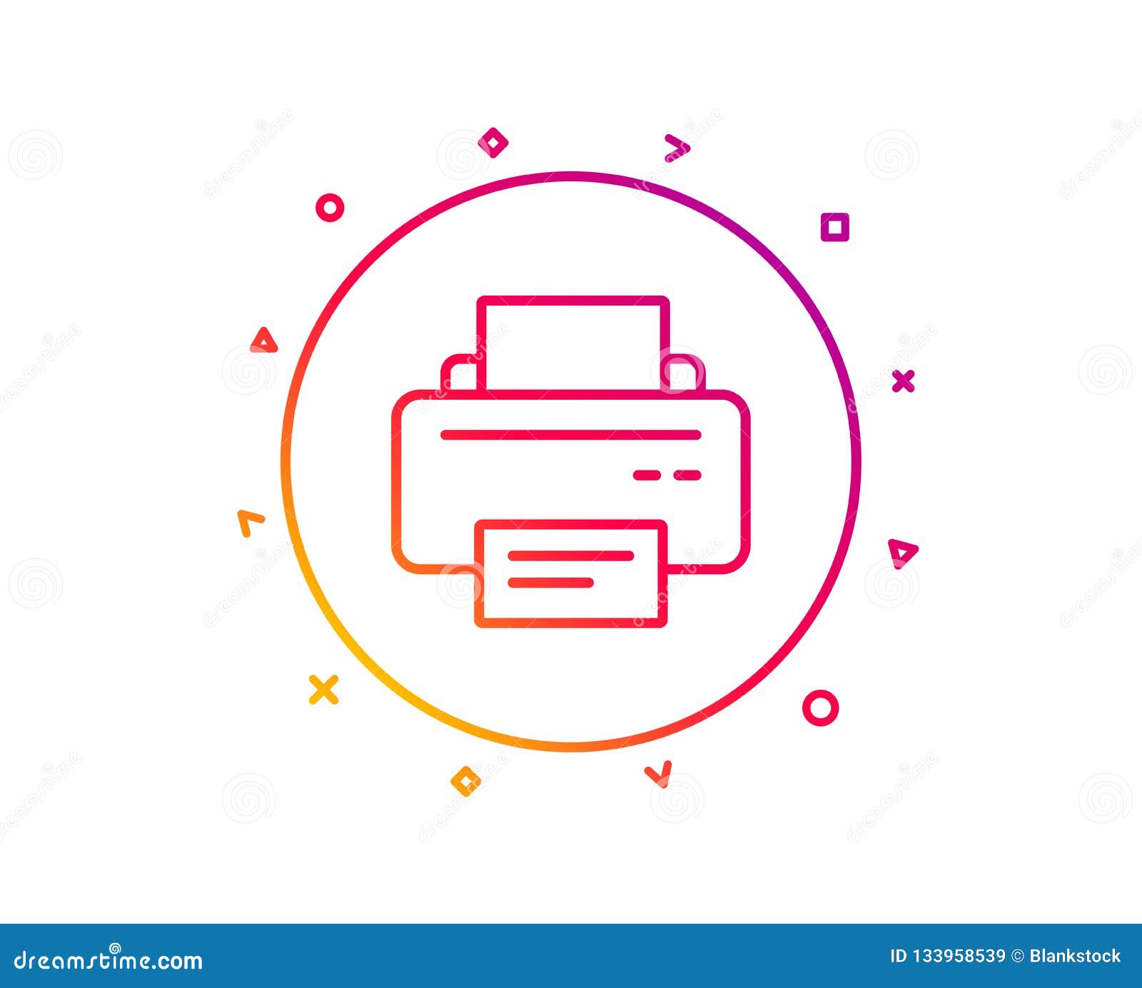 Printer Icon. Printout Device Sign. Vector Stock Vector - Illustration ...