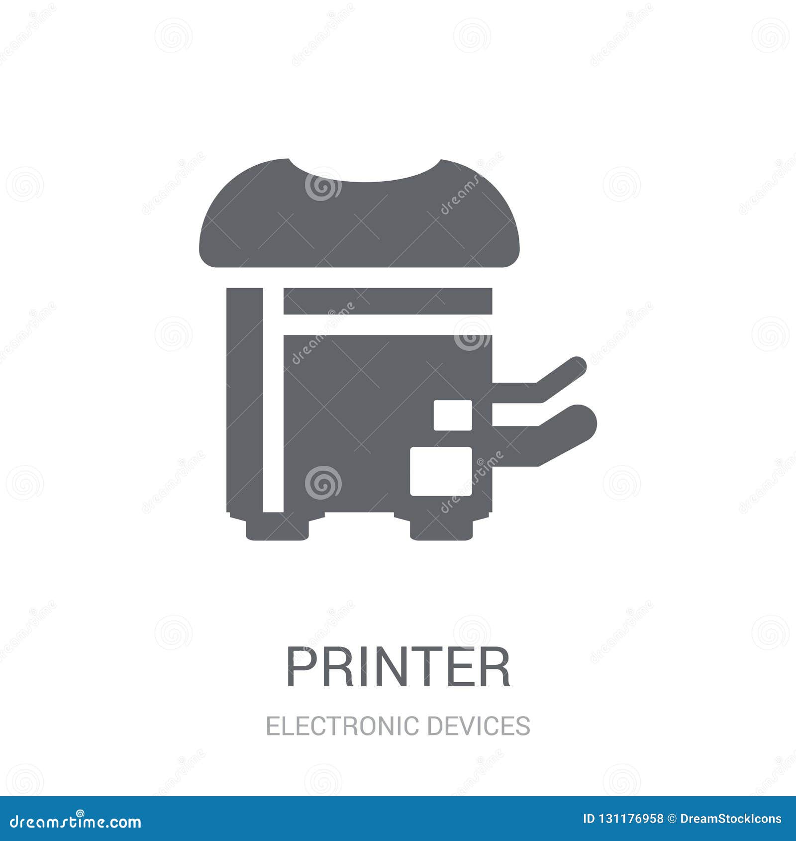 Printer Icon. Trendy Printer Logo Concept on White Background Fr Stock ...