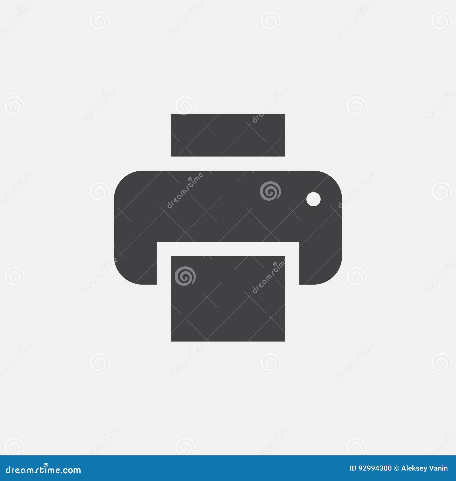 Printer Icon, Vector Logo Illustration, Pictogram Isolated on White ...