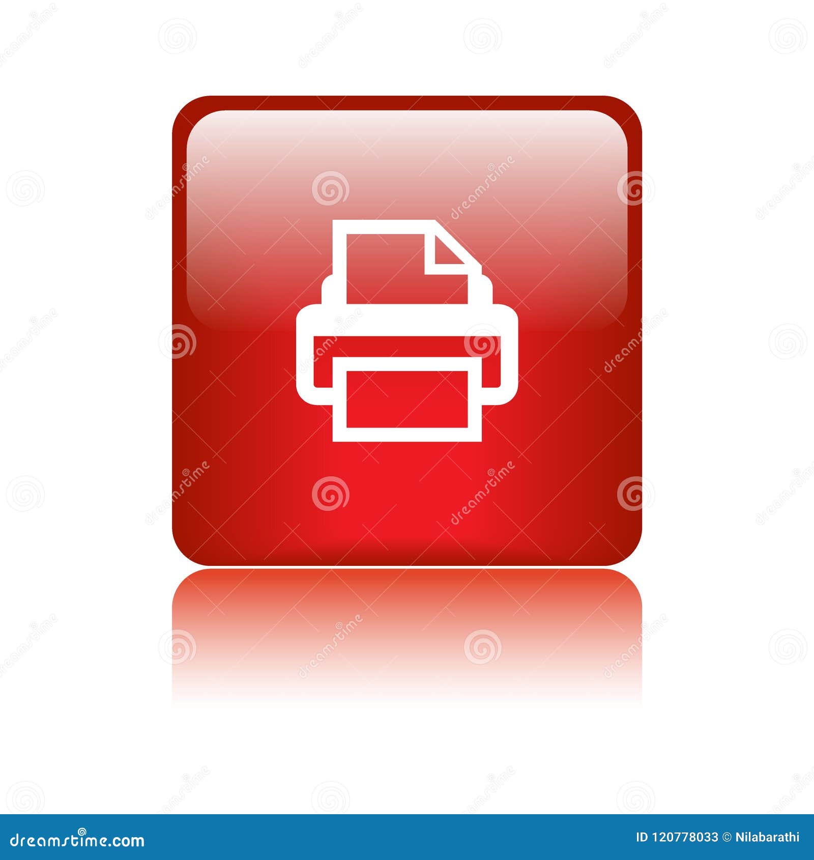 Printouts Icon Set In Cartoon Style Vector Illustration | CartoonDealer ...