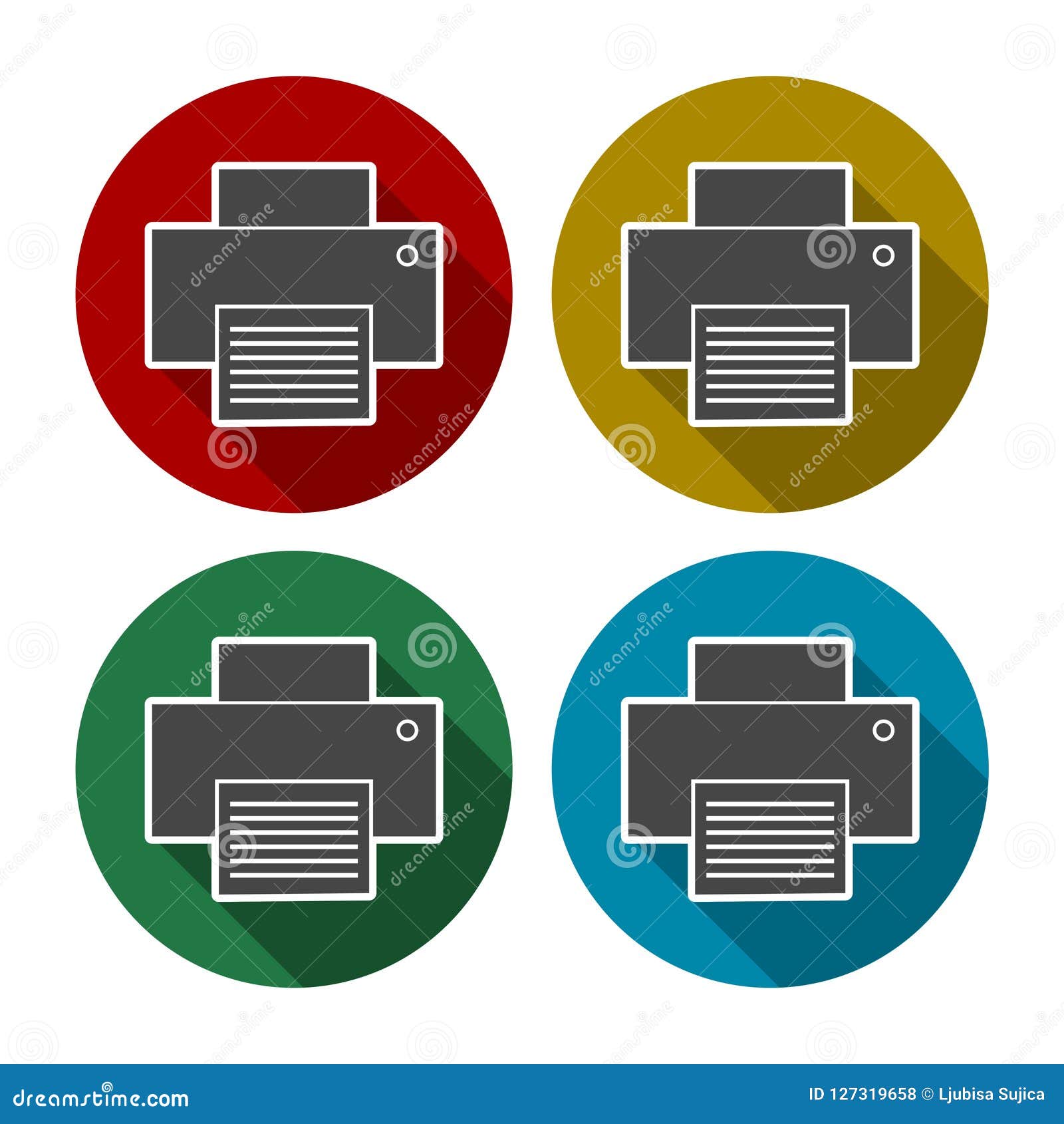 Printer Icon for Web and Mobile Stock Vector - Illustration of copy ...