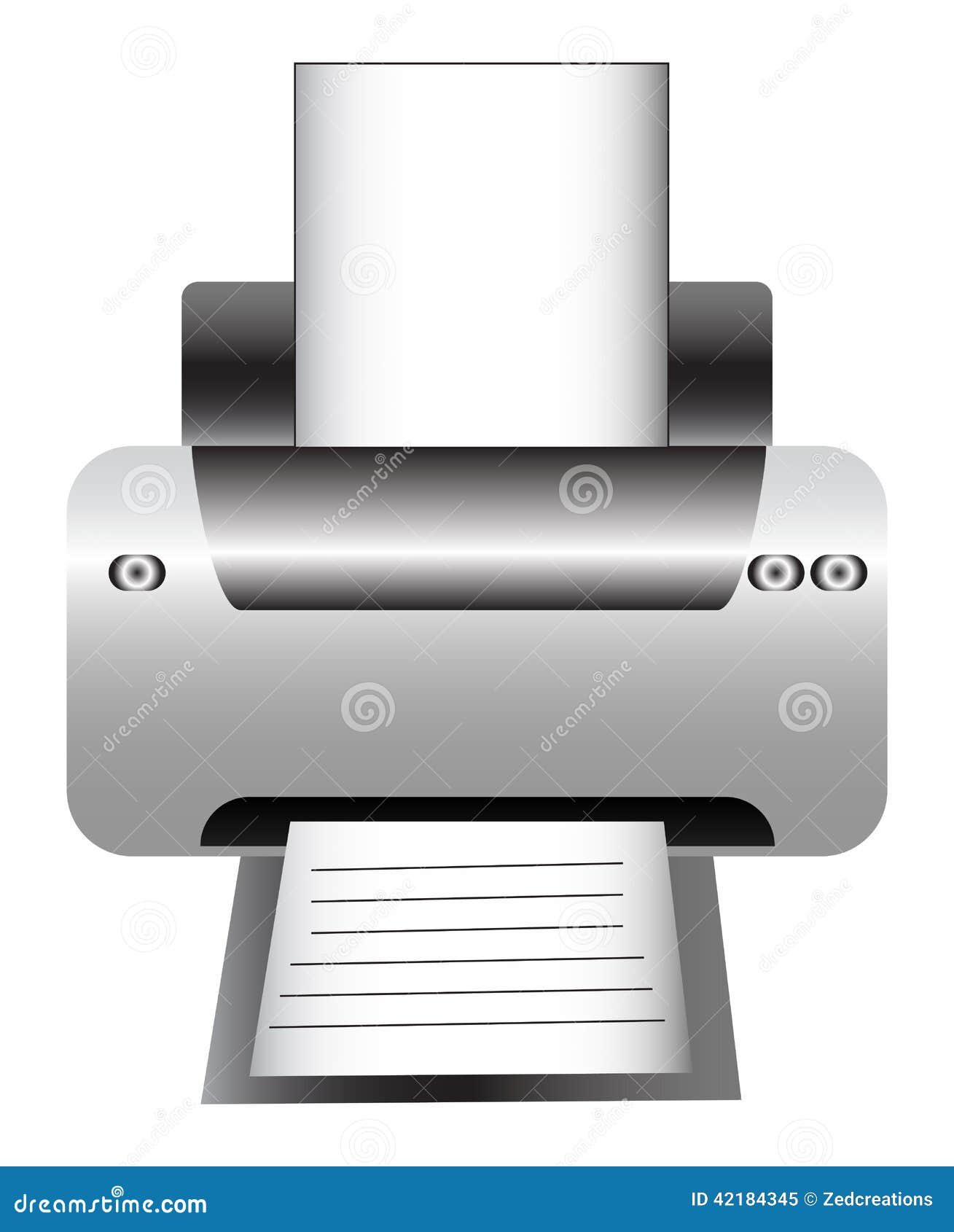 Printer Cartoon Vector | CartoonDealer.com #42184345