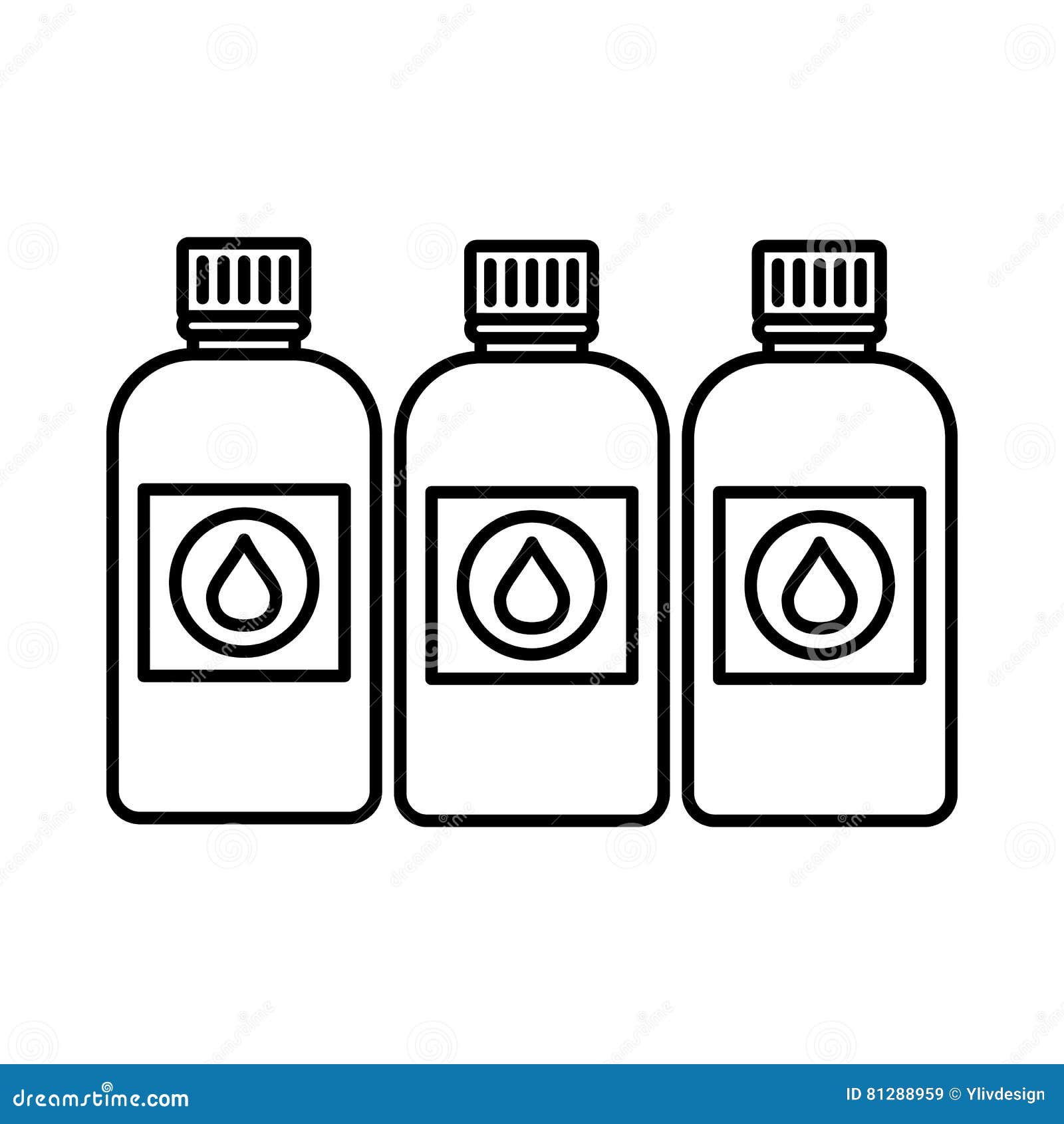 Printer Ink Bottles Icon, Outline Style Stock Vector - Illustration of ...