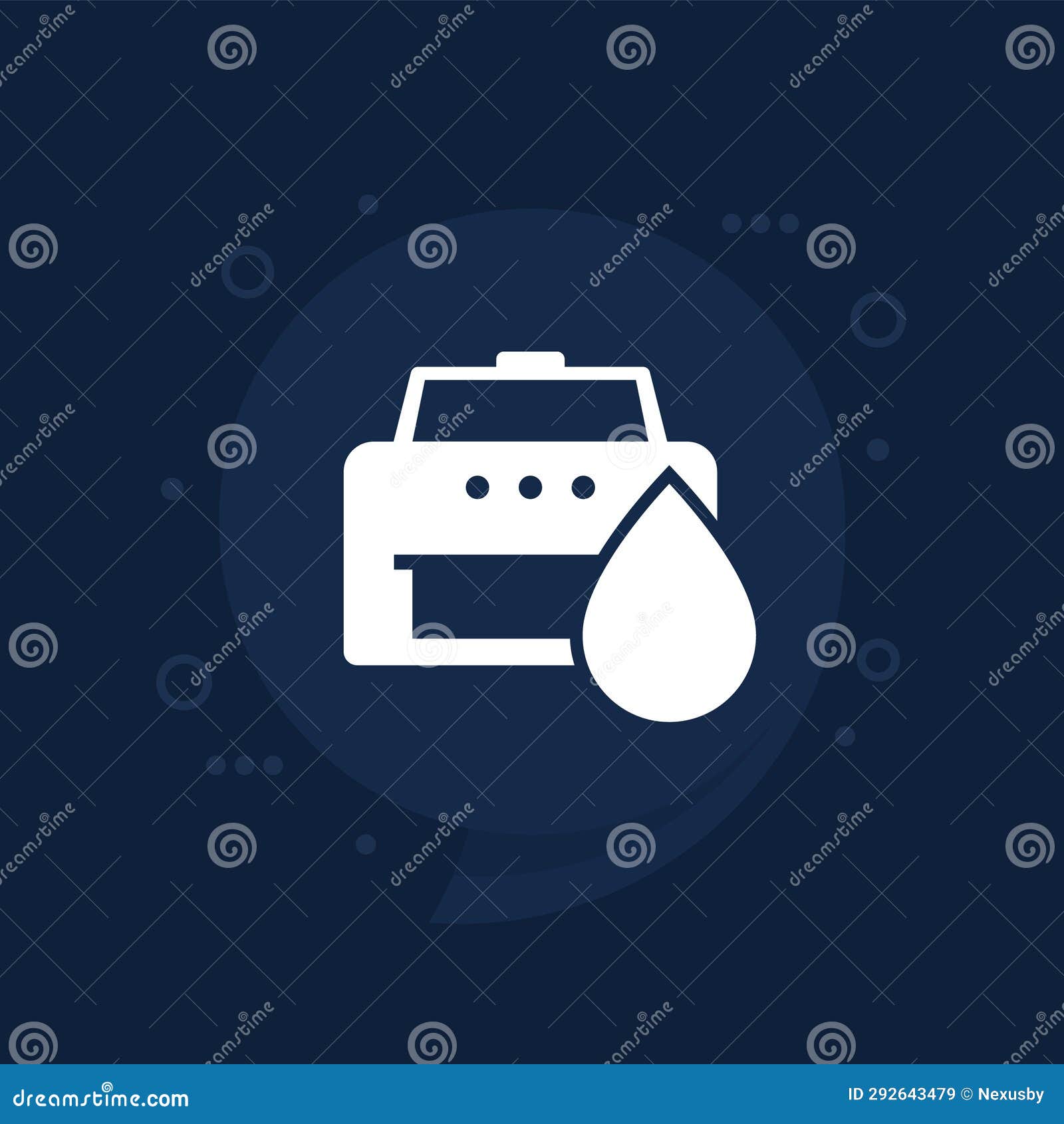 Printer ink icon for web stock vector. Illustration of inkjet - 292643479