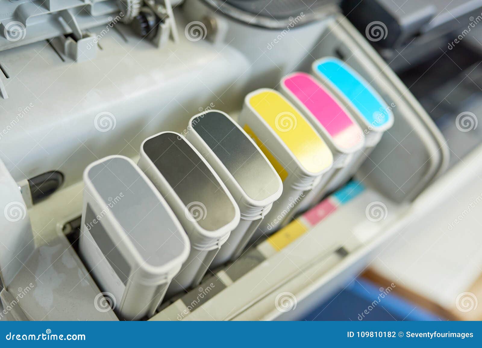 Printer Ink Tanks stock photo. Image of resolution, business - 109810182