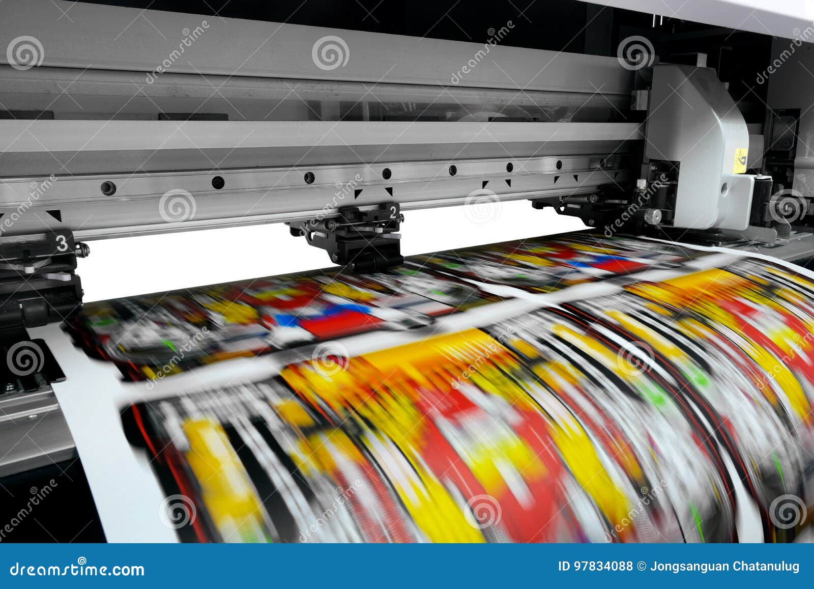 Printer stock photo. Image of closeup, cmyk, background - 97834088