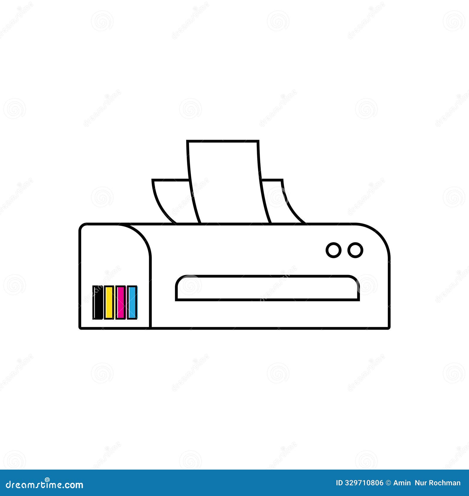 Printer logo vector stock illustration. Illustration of copy - 329710806