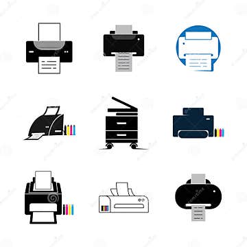 Printer logo vector stock illustration. Illustration of digital - 329710814
