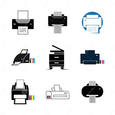 Printer logo vector stock illustration. Illustration of digital - 329710814