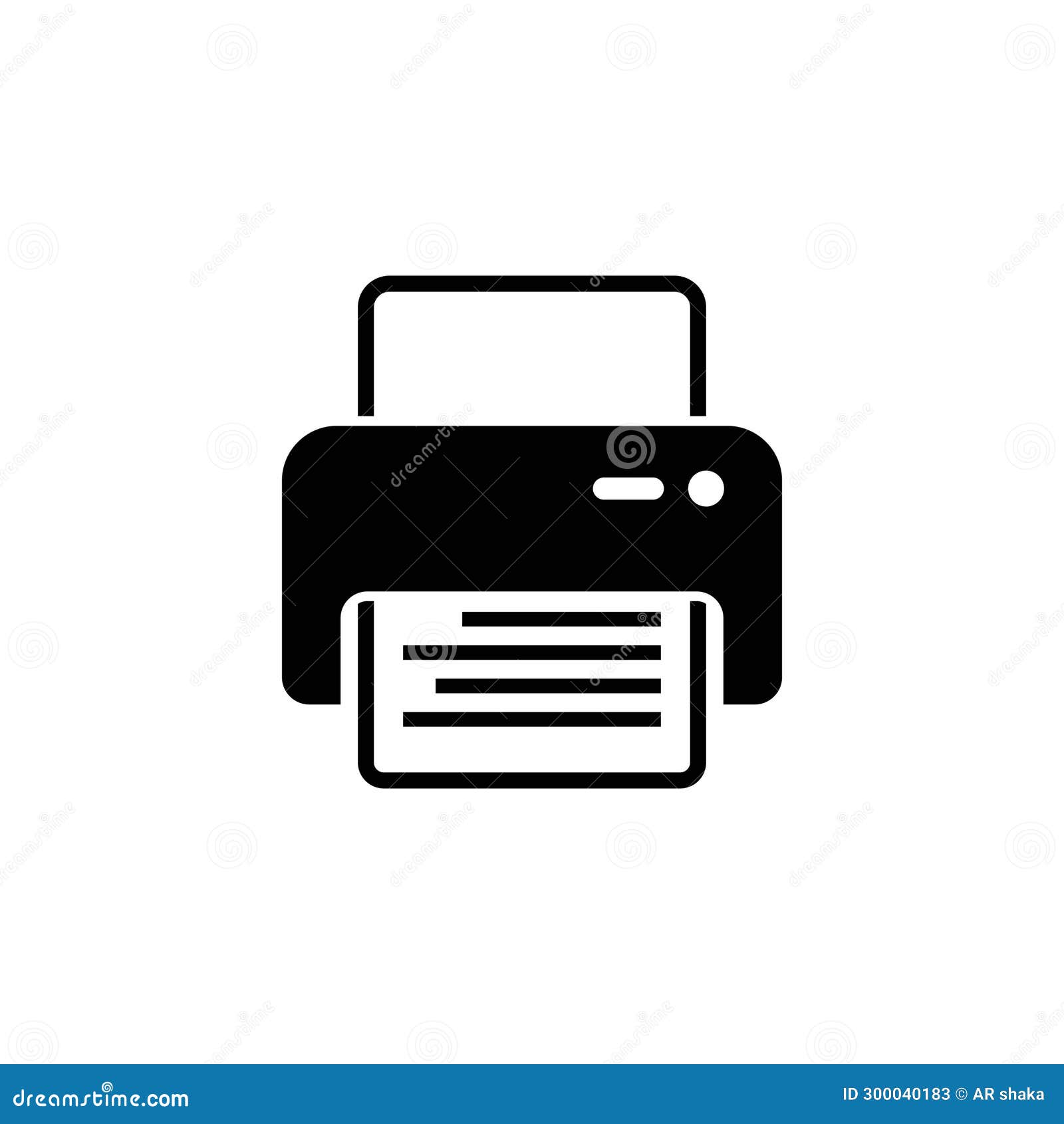 Printer Machine Icon Logo Vector Design Template Stock Illustration ...