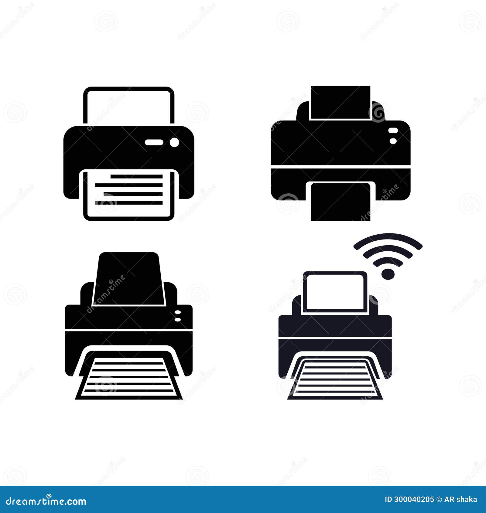 Printer Machine Icon Logo Vector Design Template Stock Vector ...