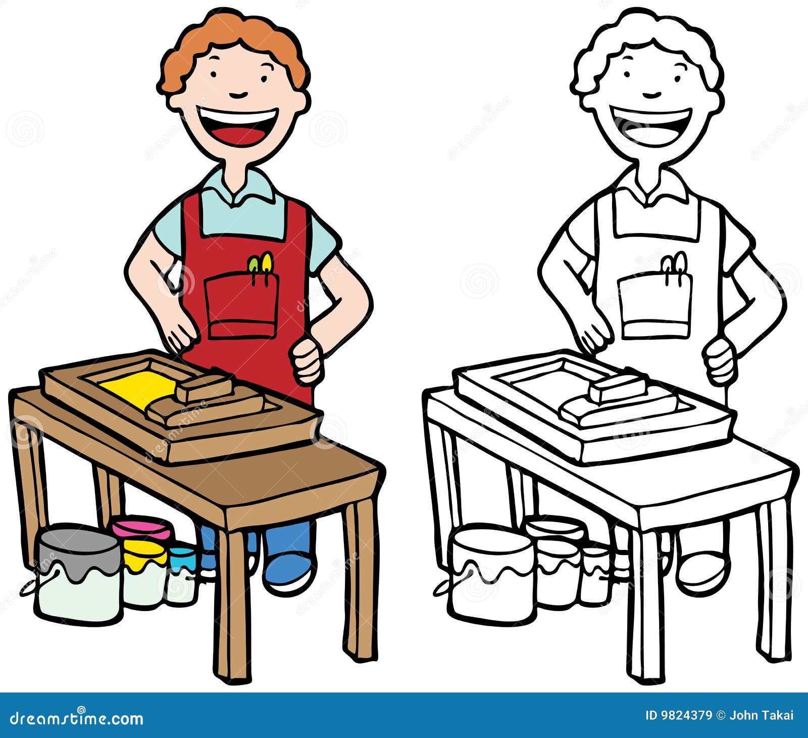 Printer Maker stock vector. Illustration of vector, professional - 9824379