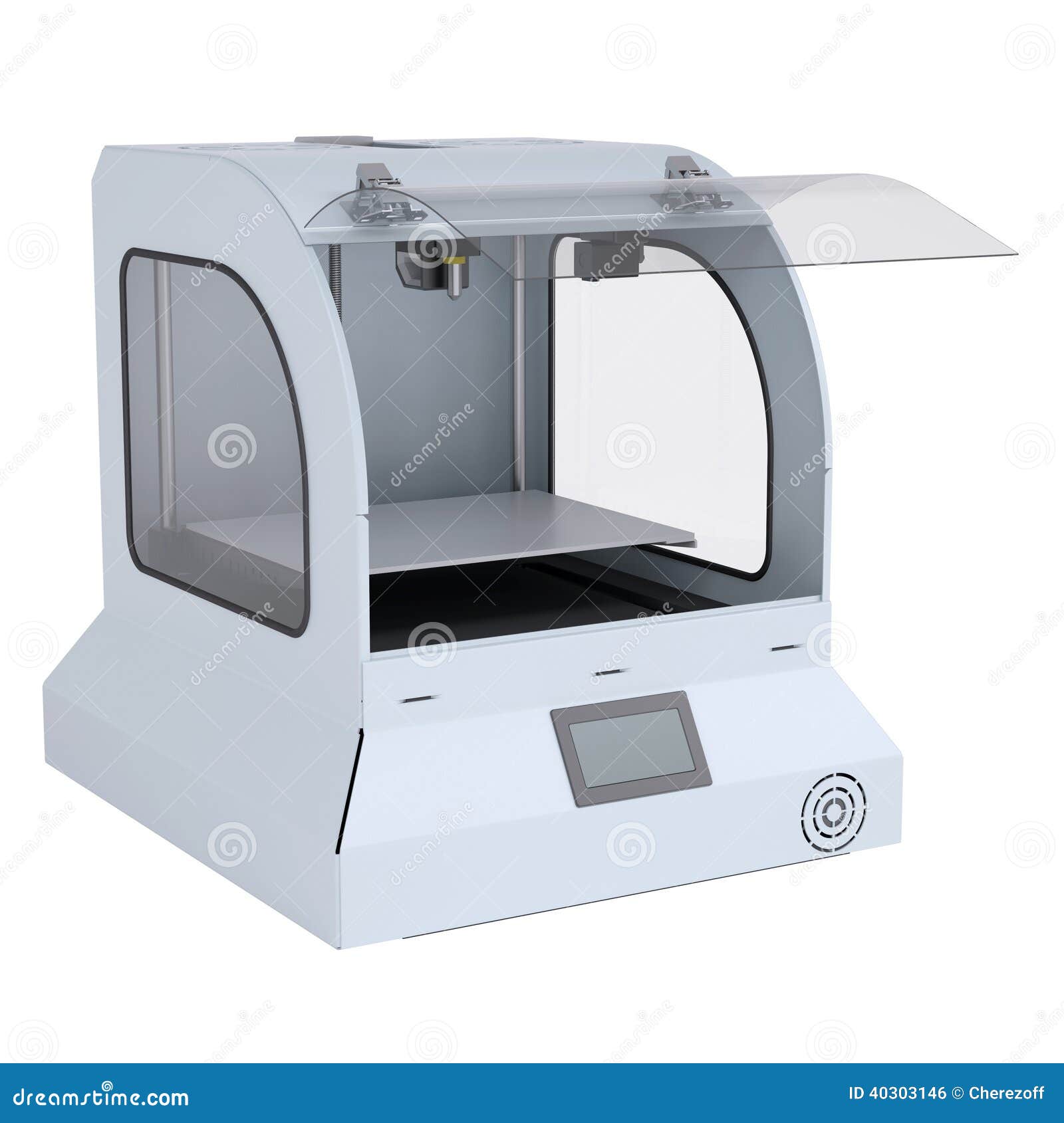 Printer for Manufacturing 3d Solid Models Stock Photo - Image of ...