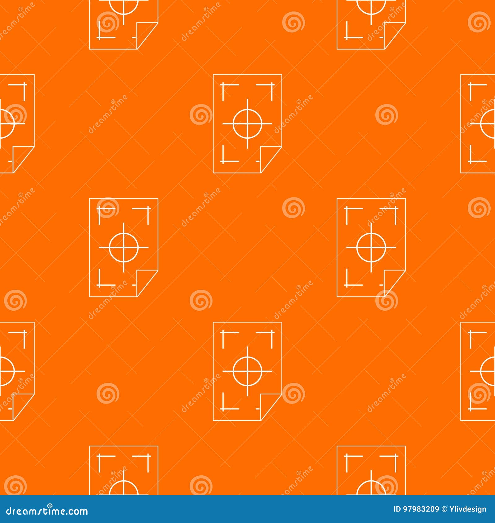 Printer Marks on a Paper Pattern Seamless Stock Vector - Illustration ...