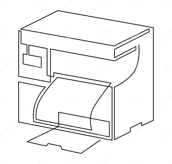 Printer, Multifunction Copier. Office Equipment Stock Illustration ...