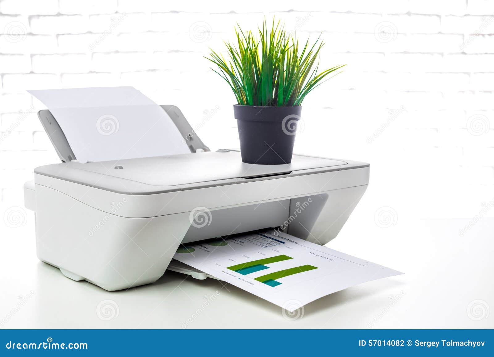 Printer, office interior stock photo. Image of desk, tech - 57014082