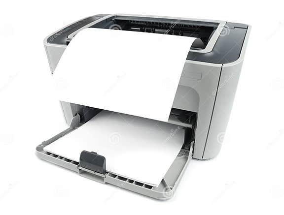 Printer with Paper stock photo. Image of device, concept - 9115944