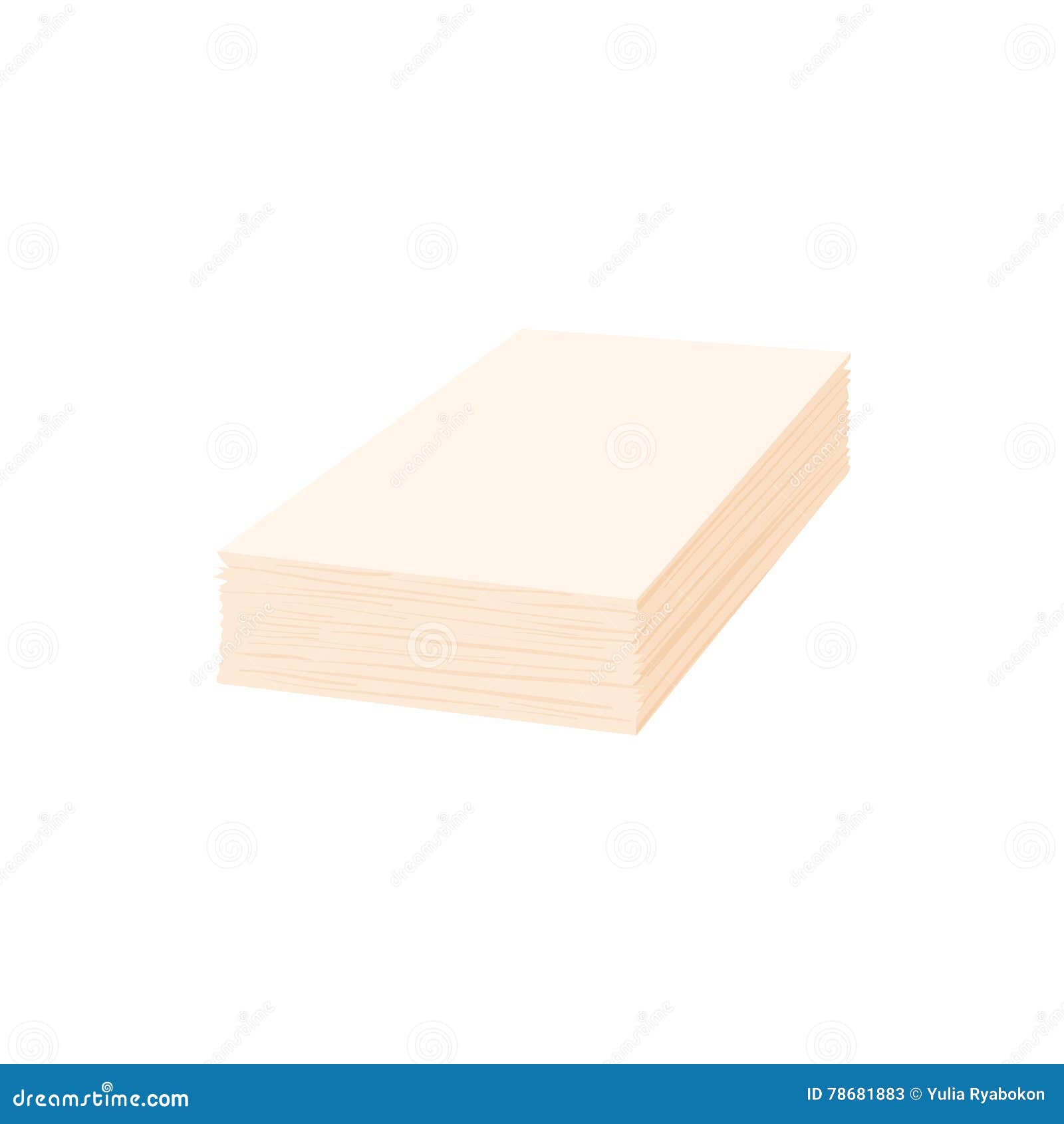 A4 Printer Paper Icon, Cartoon Style Stock Vector - Illustration of ...