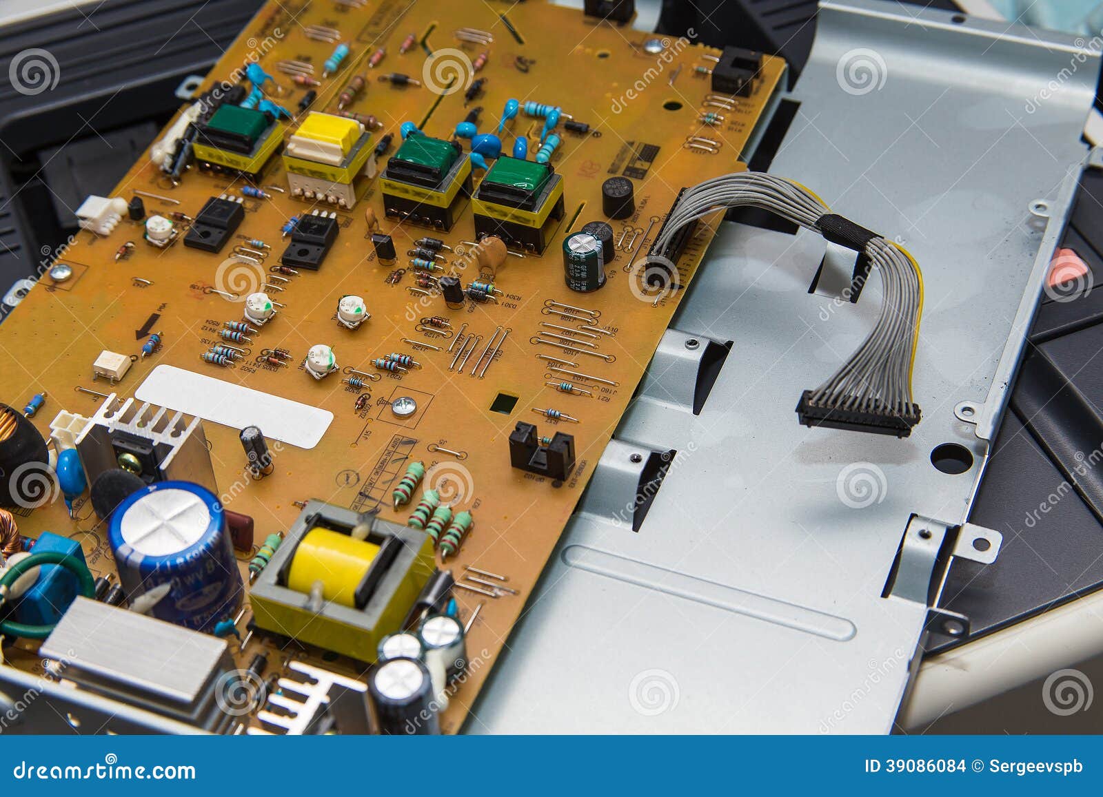 Printer part stock photo. Image of green, closeup, connection - 39086084