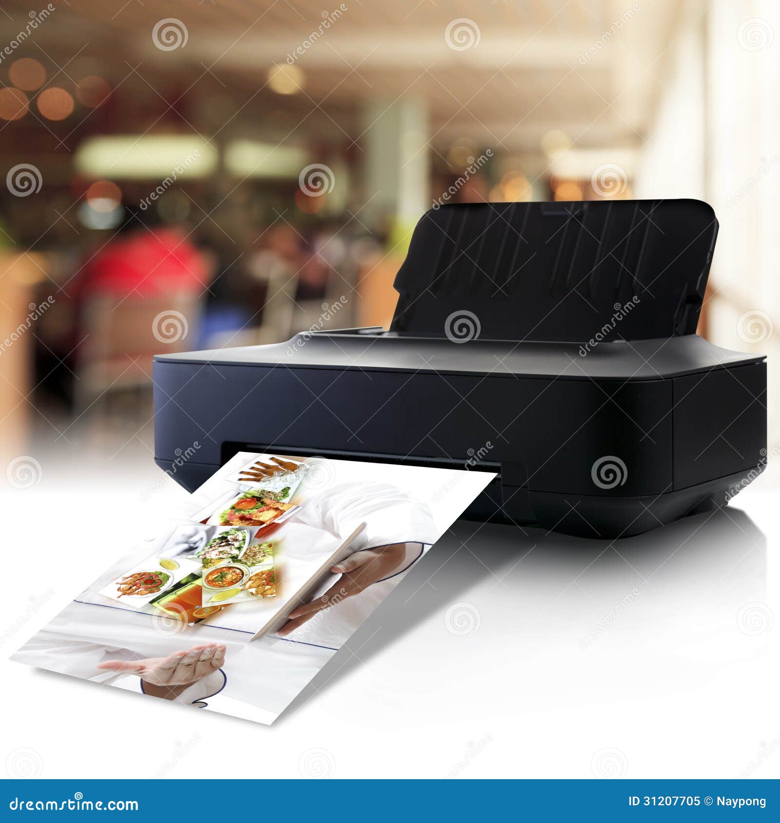 Printer and picture stock image. Image of beer, computer - 31207705