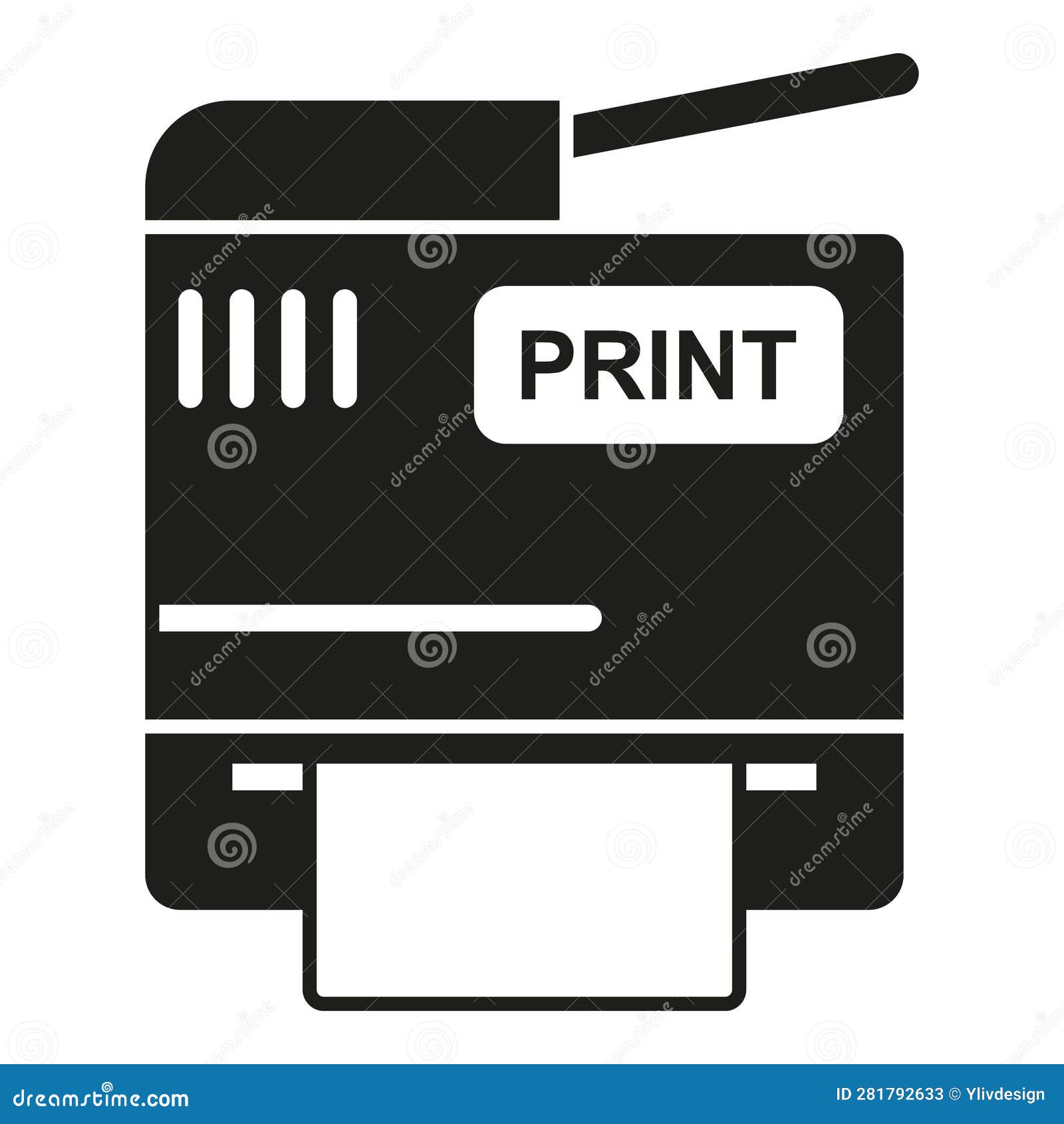 Printer Print Icon Simple Vector. Digital Machine Stock Vector ...