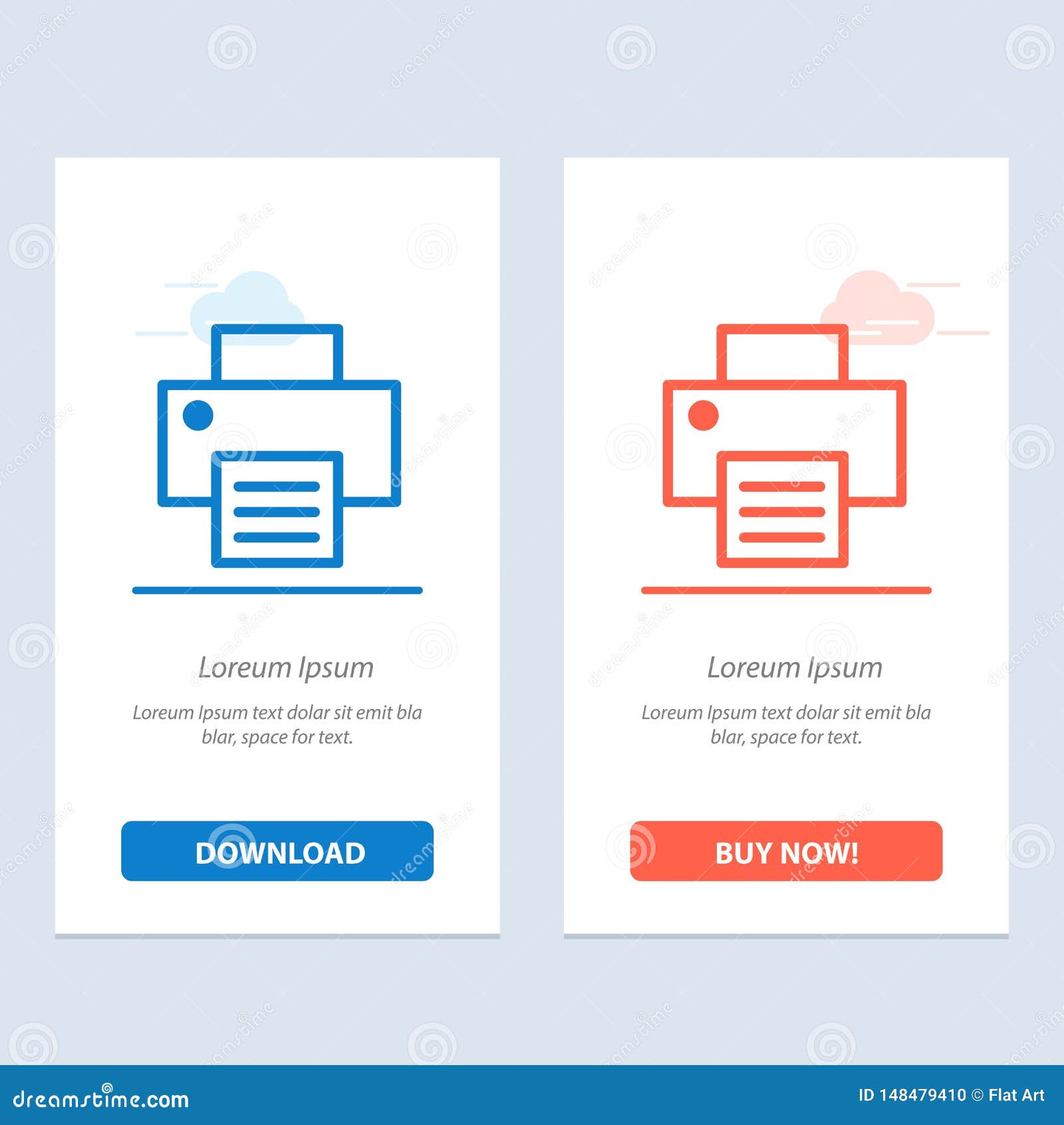 Printer, Print, Printing Blue and Red Download and Buy Now Web Widget ...