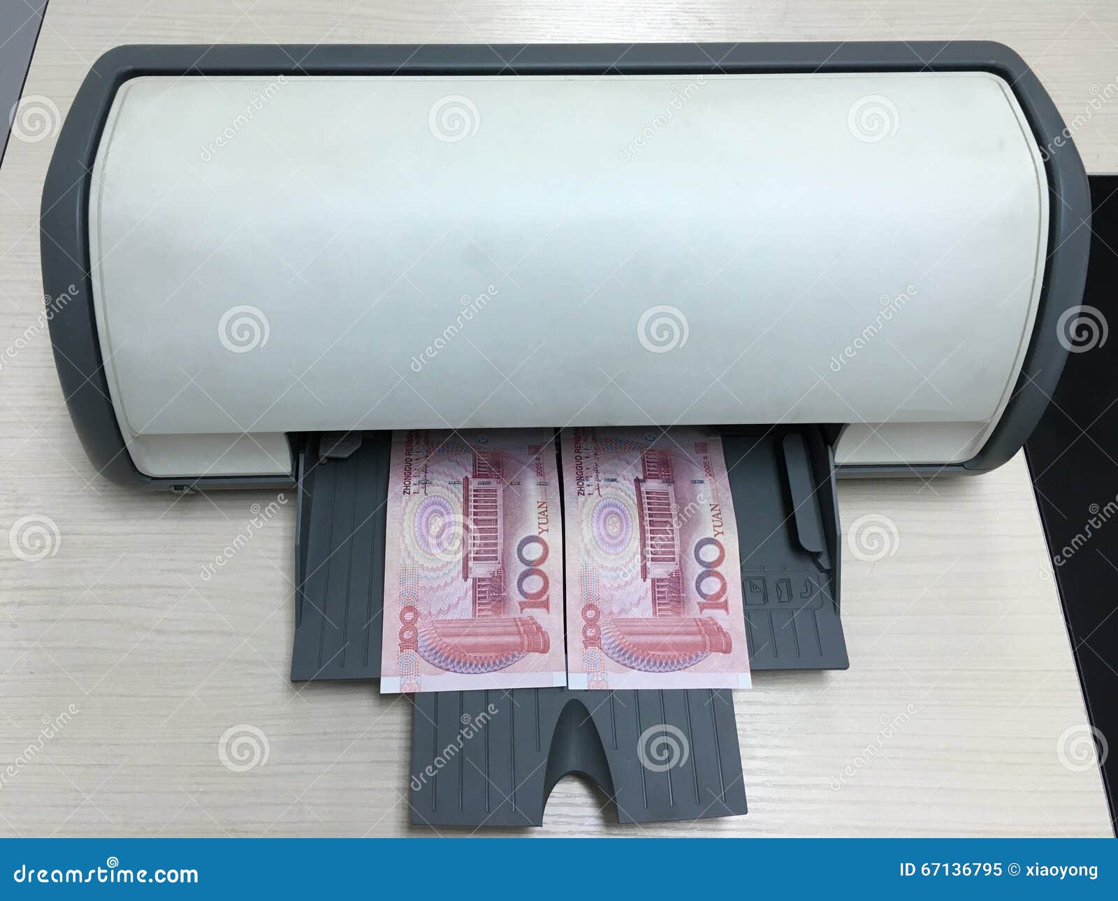 Printer printing money stock image. Image of concept - 67136795