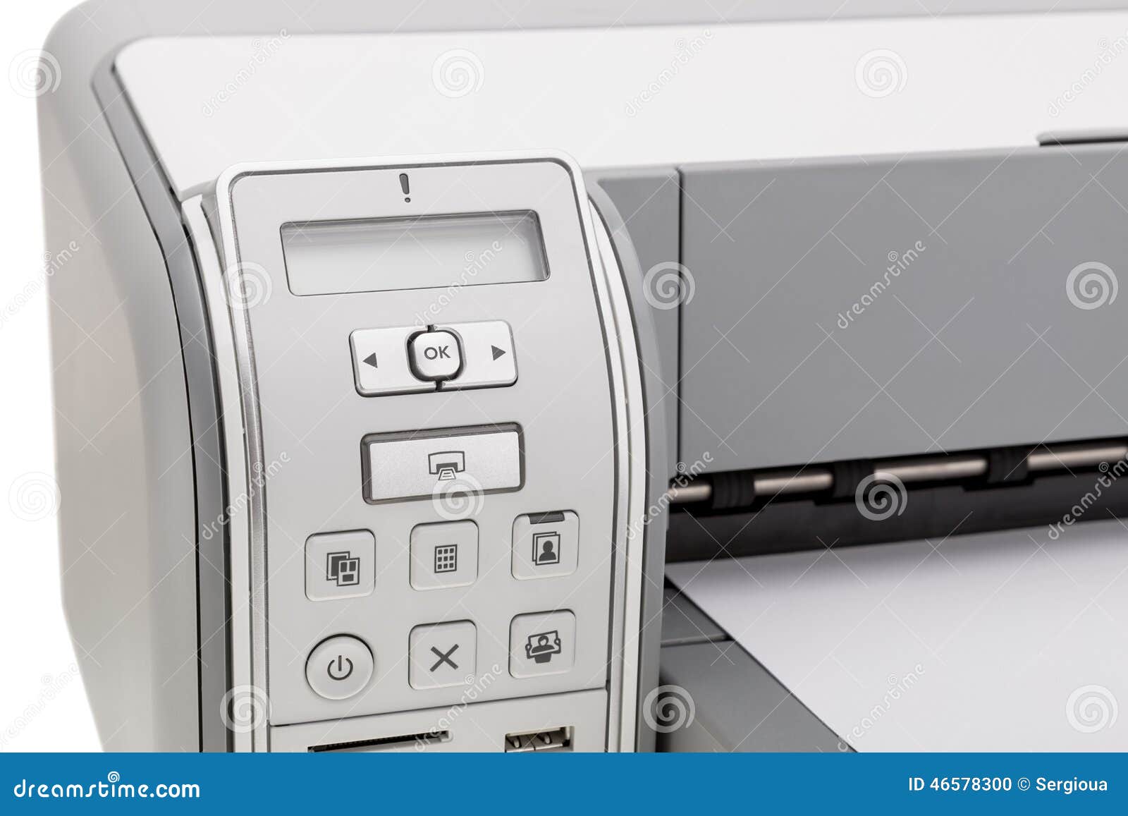 Printer for Printing Text . Education and Office. Stock Photo - Image ...