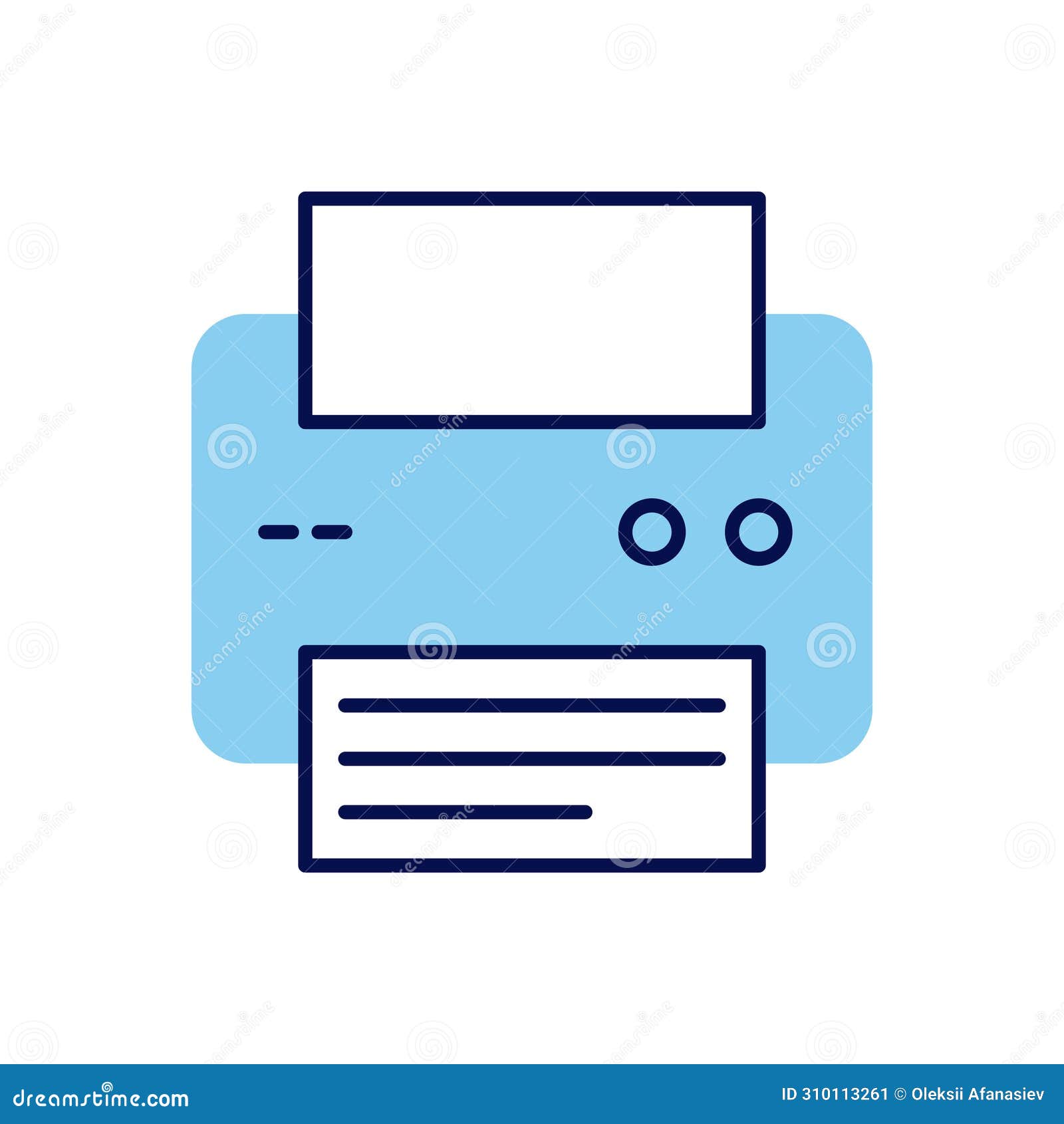 Printer Related Vector Icon Stock Vector - Illustration of design ...