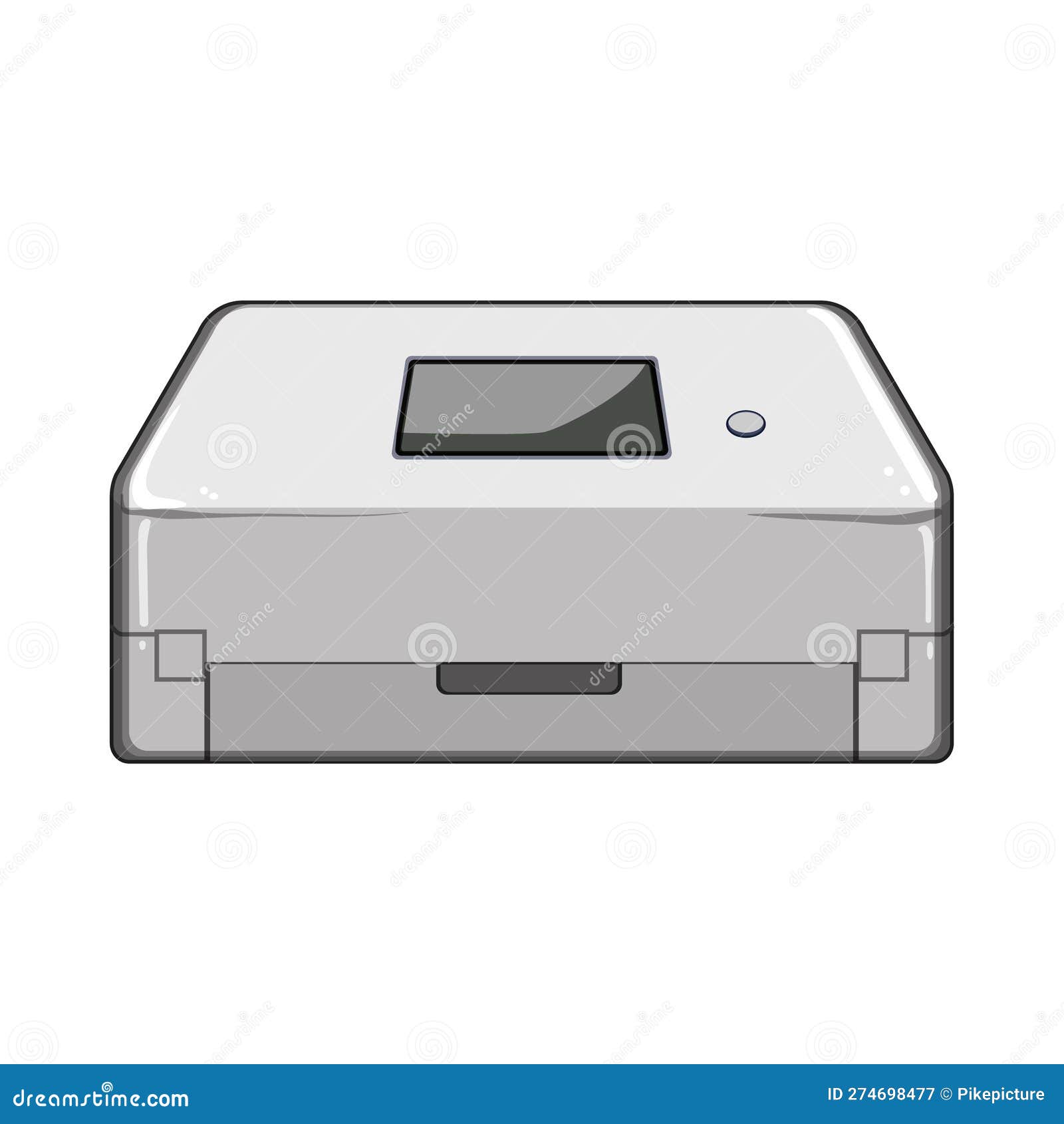 Printer Scanner Document Cartoon Vector Illustration Stock Vector ...